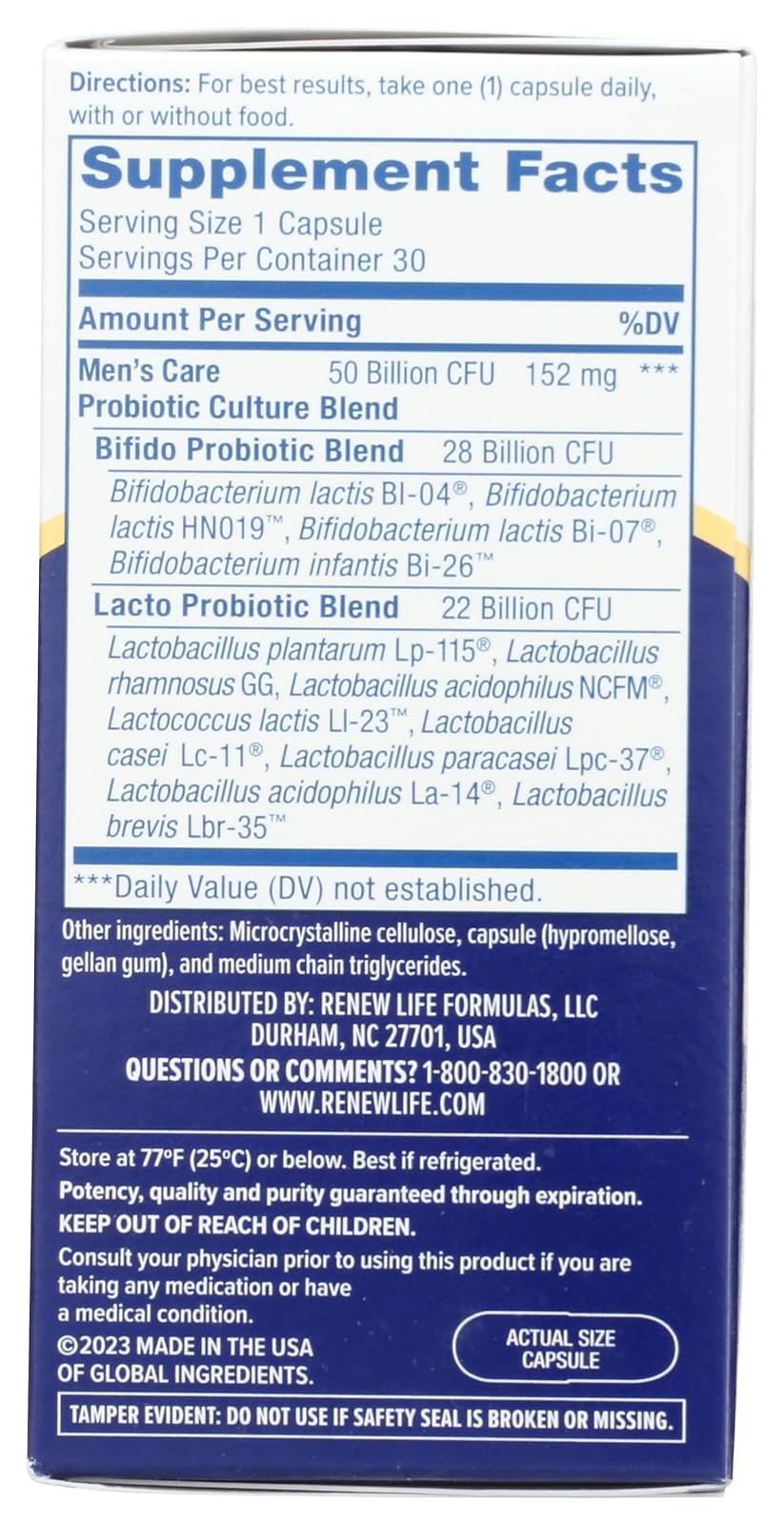probiotics for men's immune system