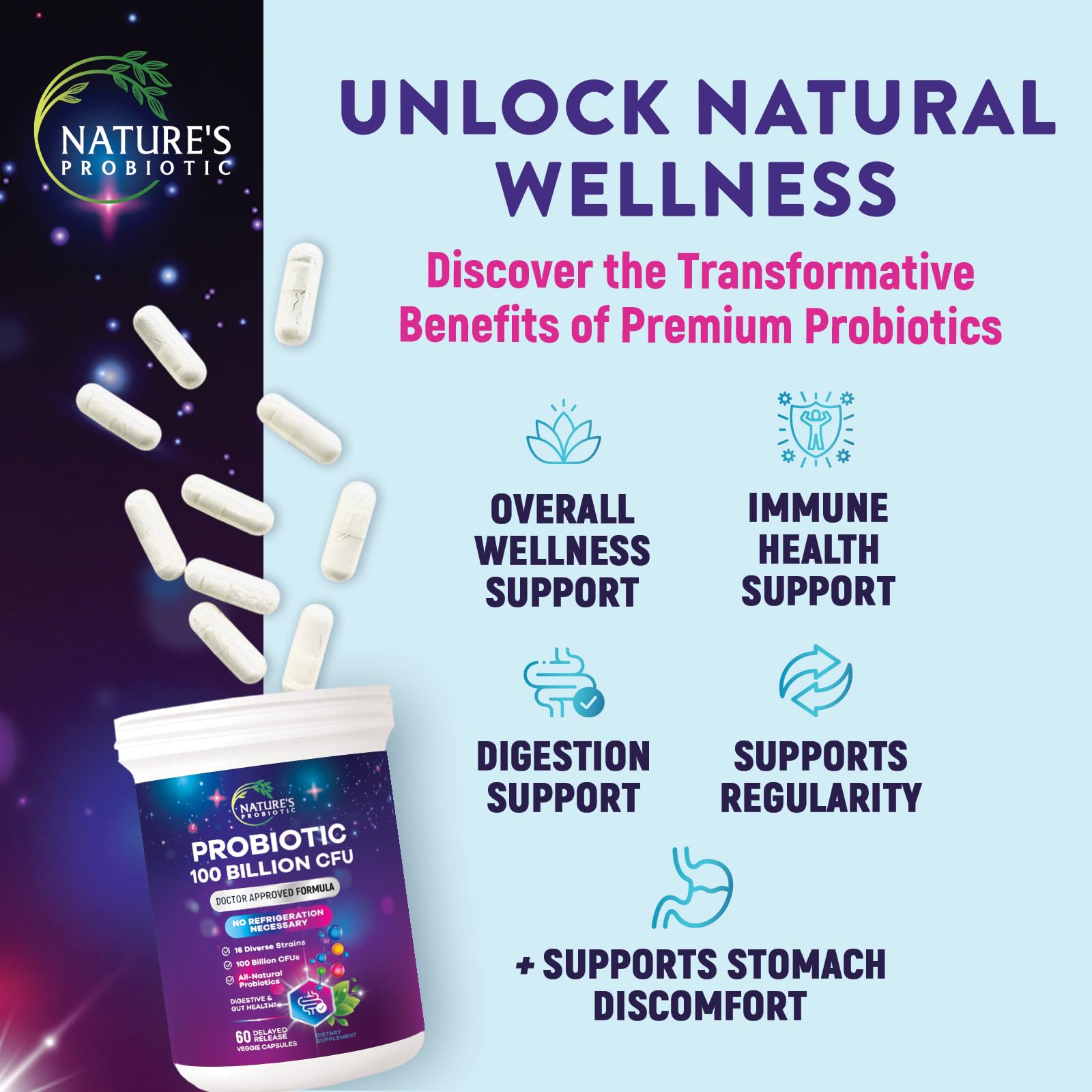 probiotics for men’s wellness support
