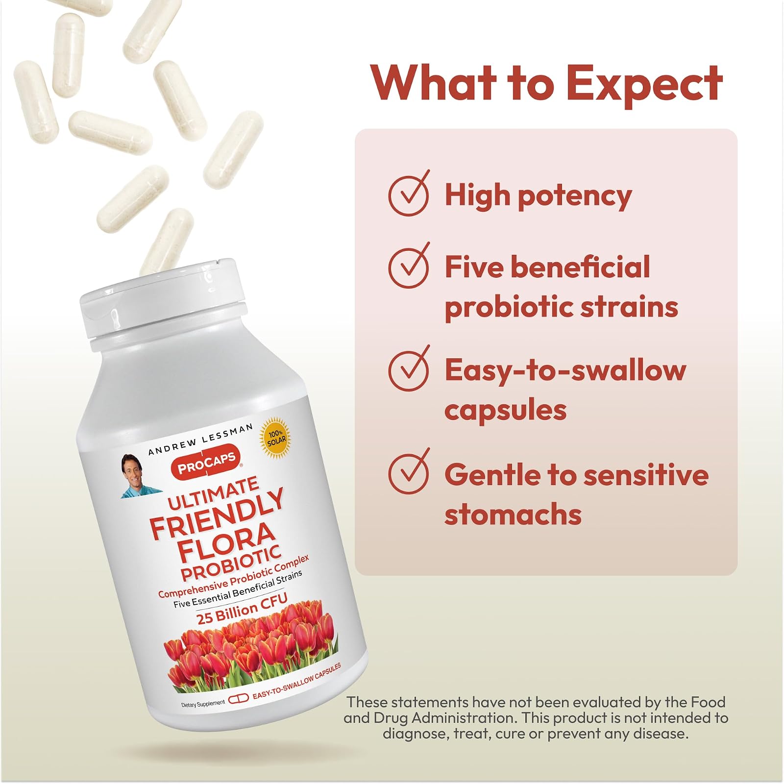 probiotics for men with 25 billion CFU