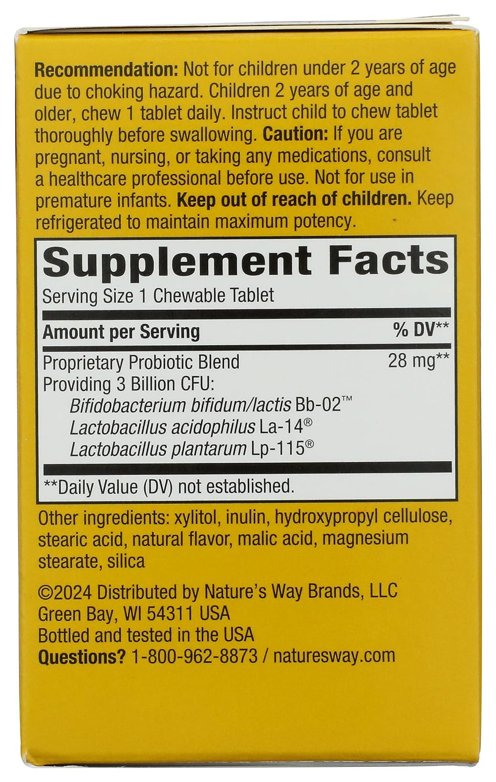 probiotics for men with 3 billion CFU