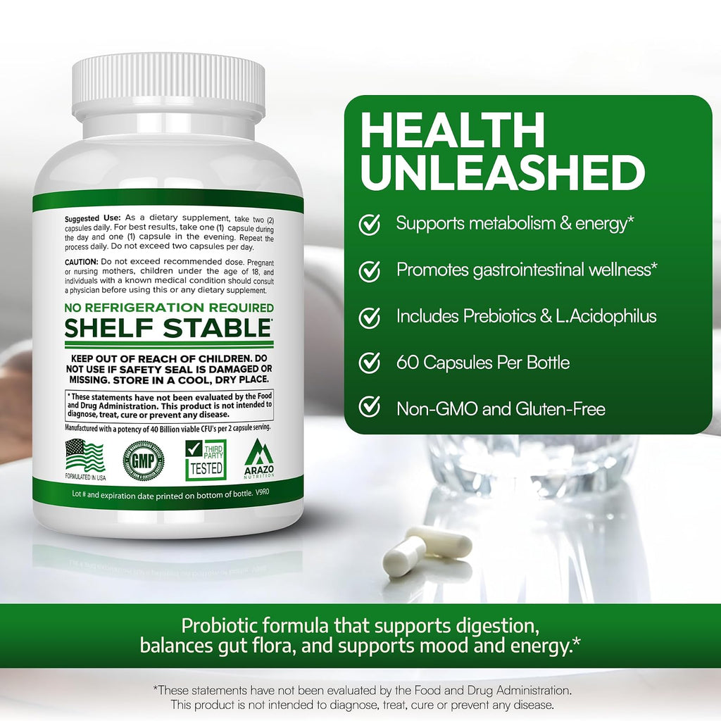 probiotics for men with 40 billion CFU