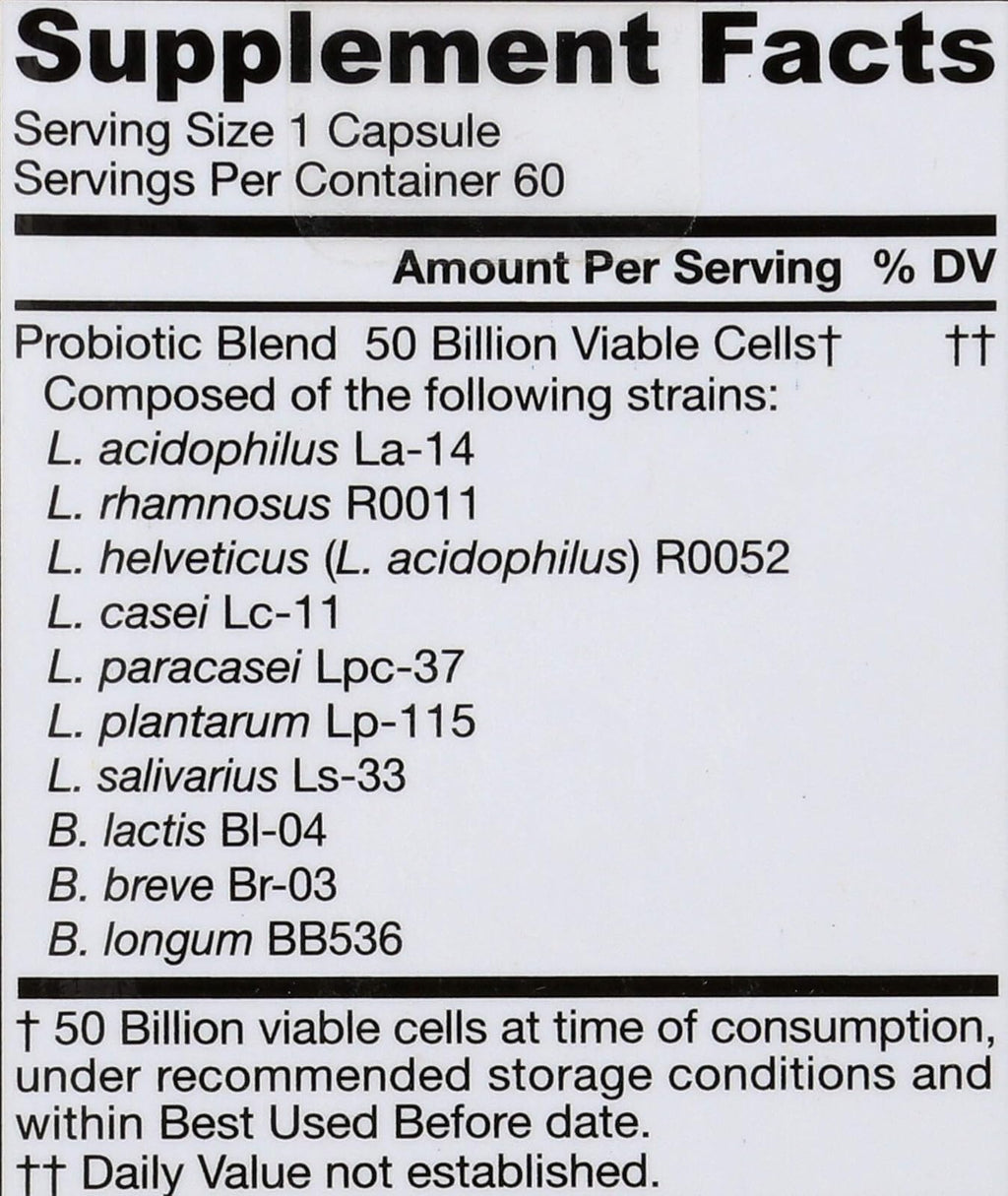 probiotics for men with 50 billion cfu