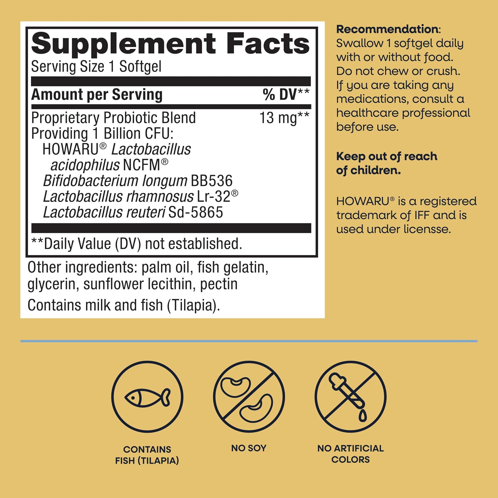 probiotics for men with 50 billion cfu