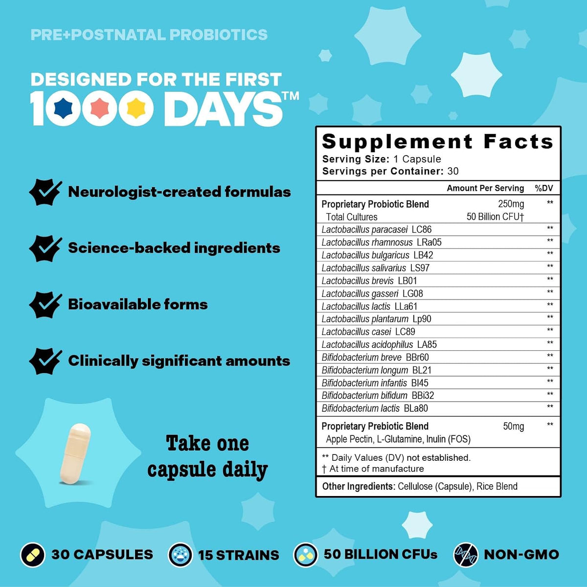 probiotics for men with 50 billion CFU