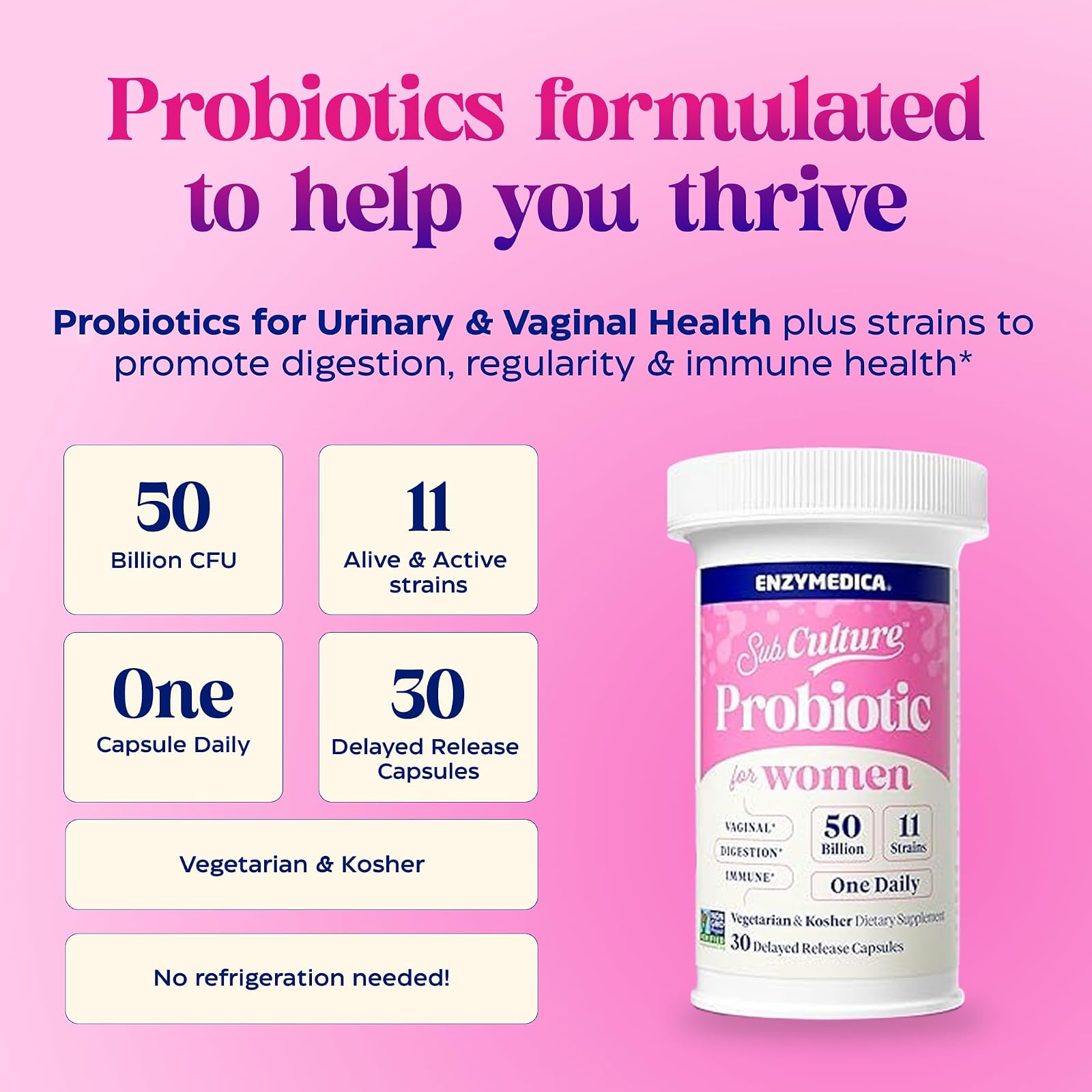 probiotics for men with 50 billion CFU