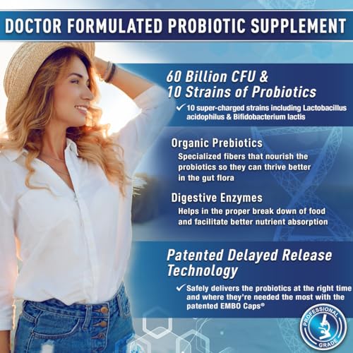 probiotics for men with 60 billion CFU