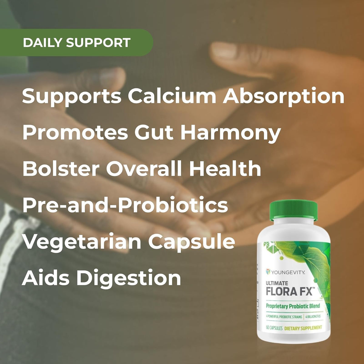 Probiotics for men with 60 capsules