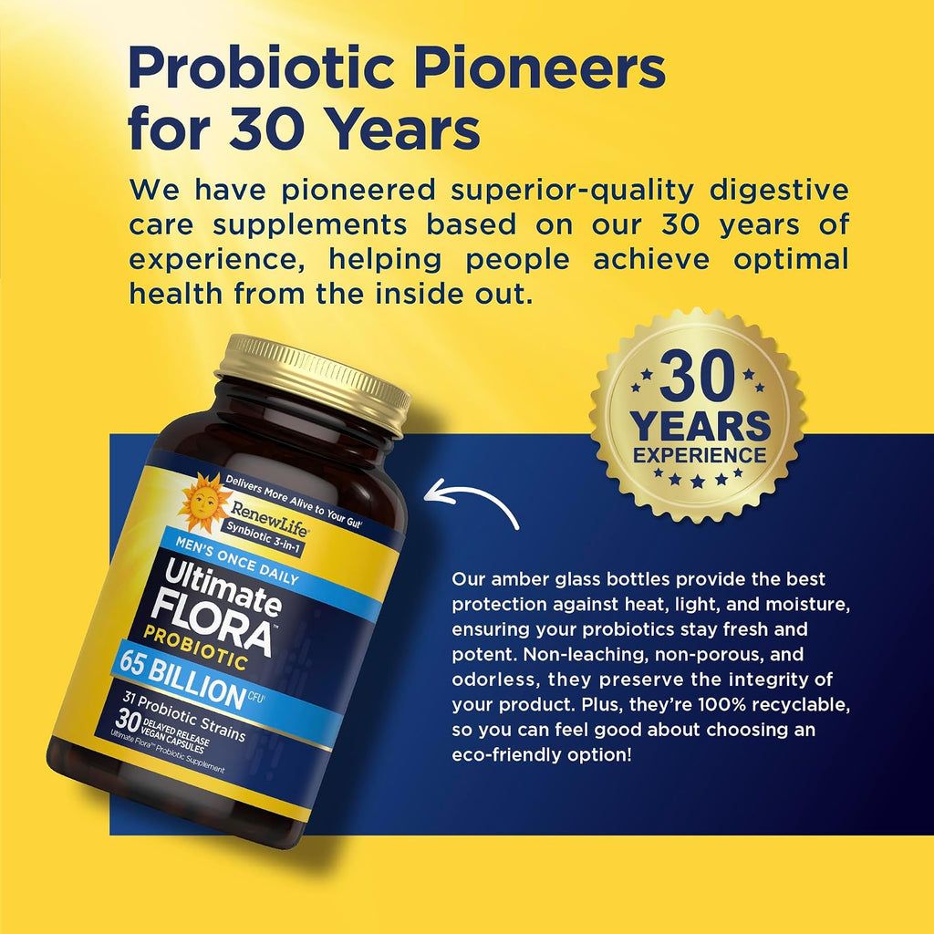 Probiotics for men with 65 billion CFU