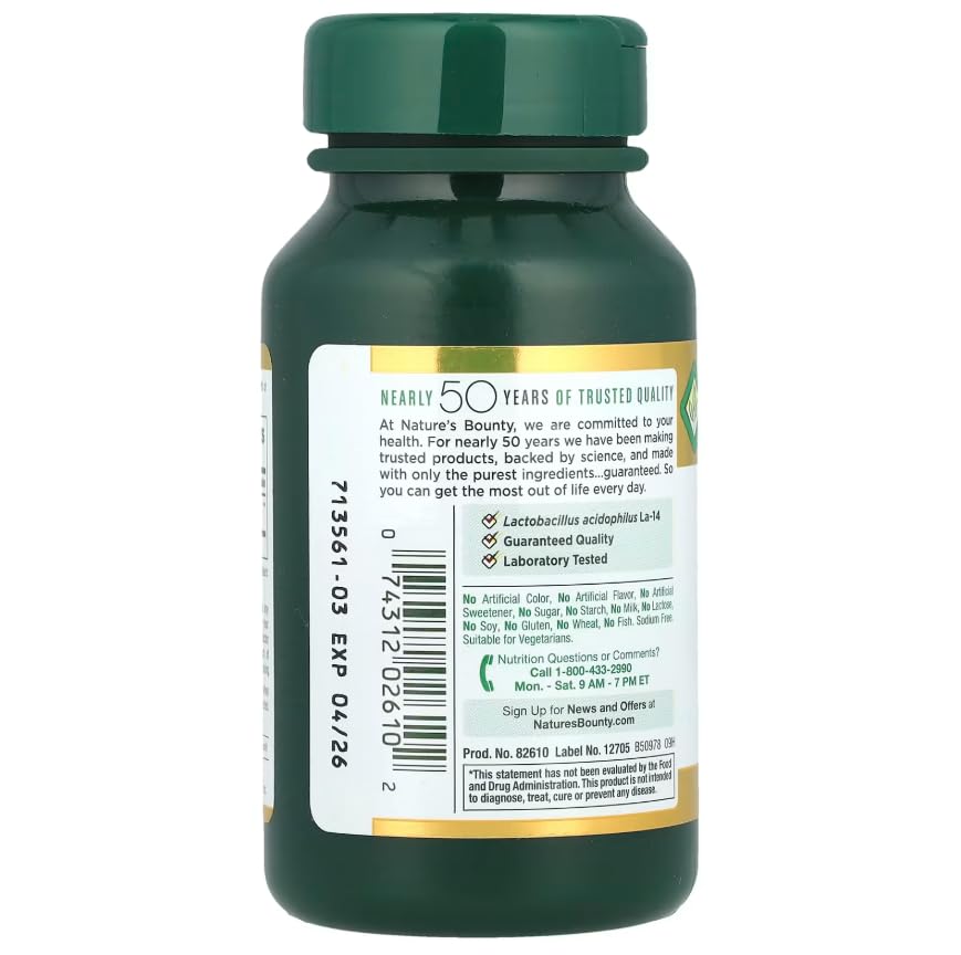 probiotics for men with Acidophilus