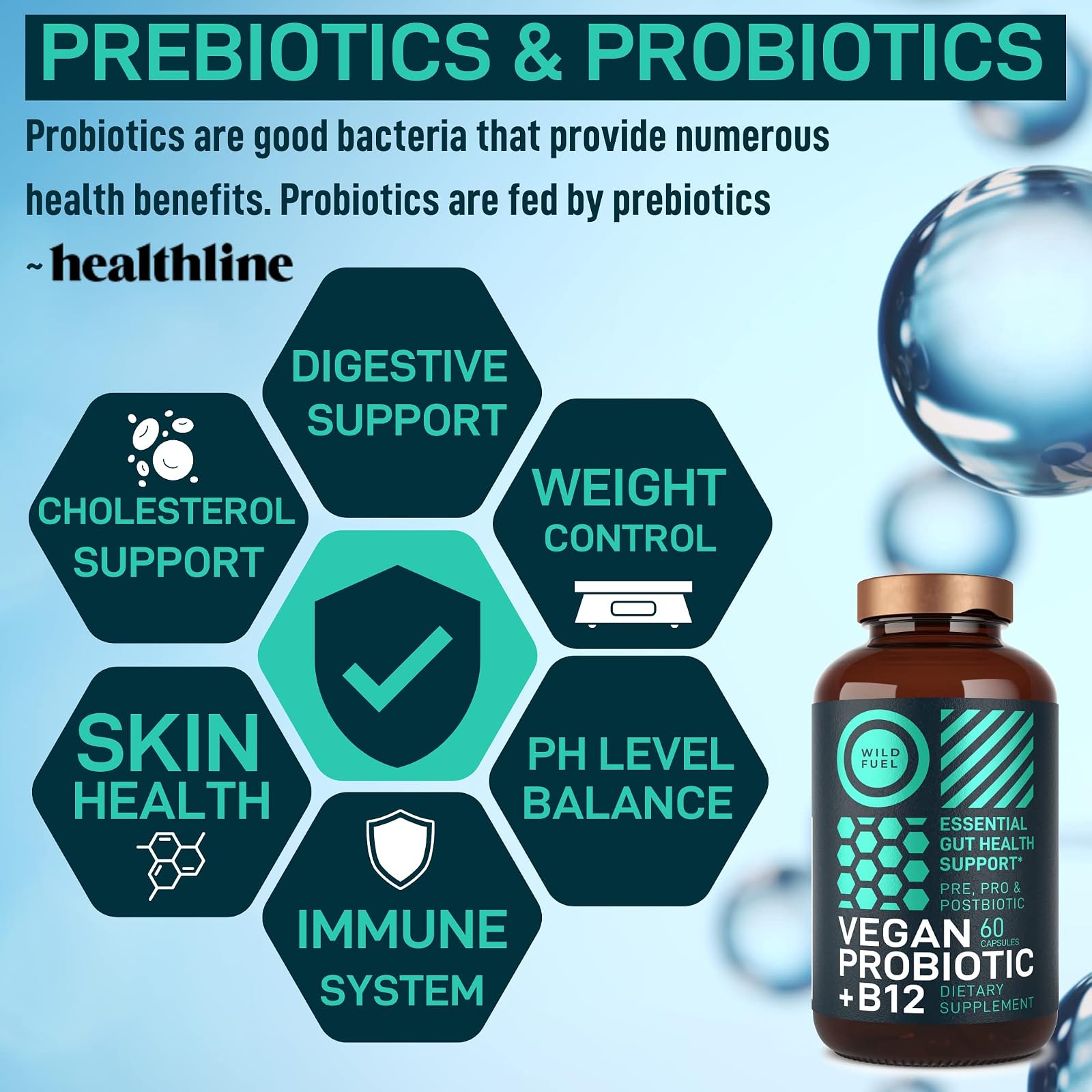 Probiotics for men with added B12