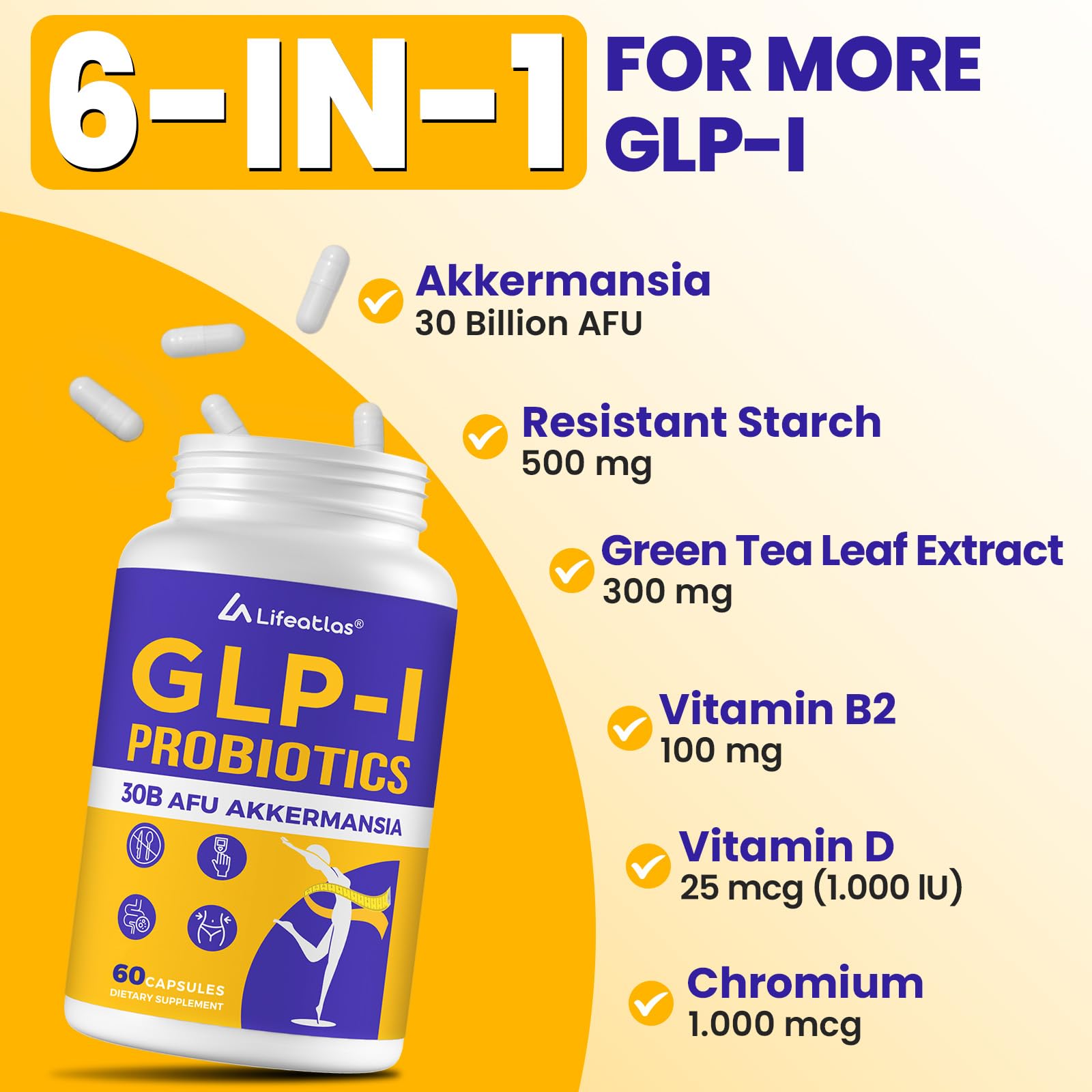 Probiotics for men with gut support