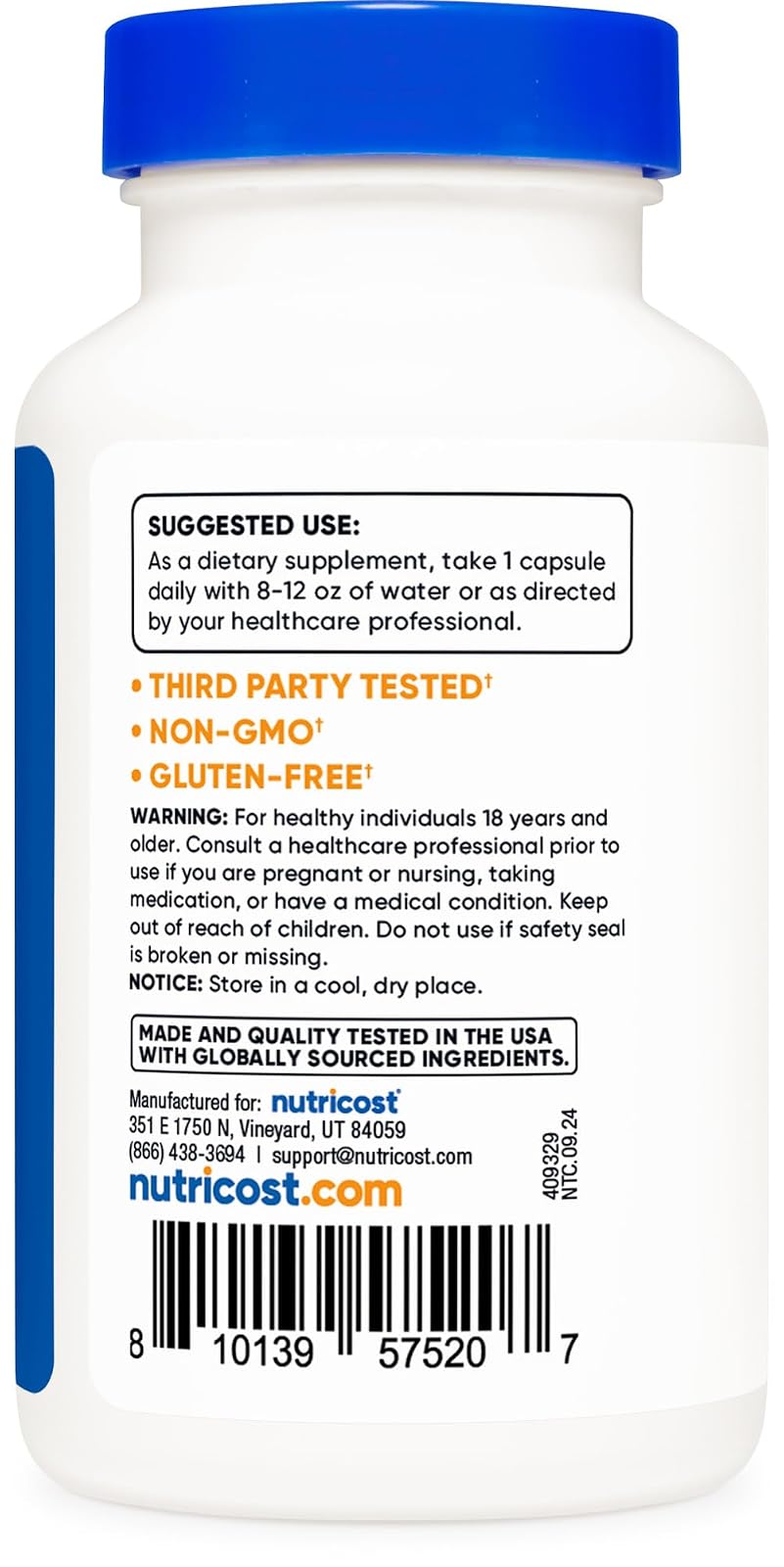 Probiotics for men with Lactobacillus