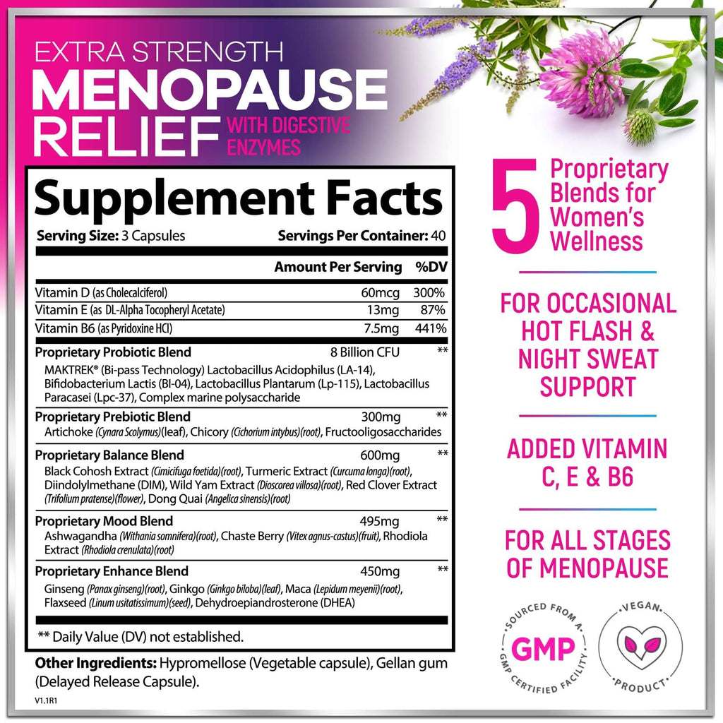 Probiotics for menopause relief