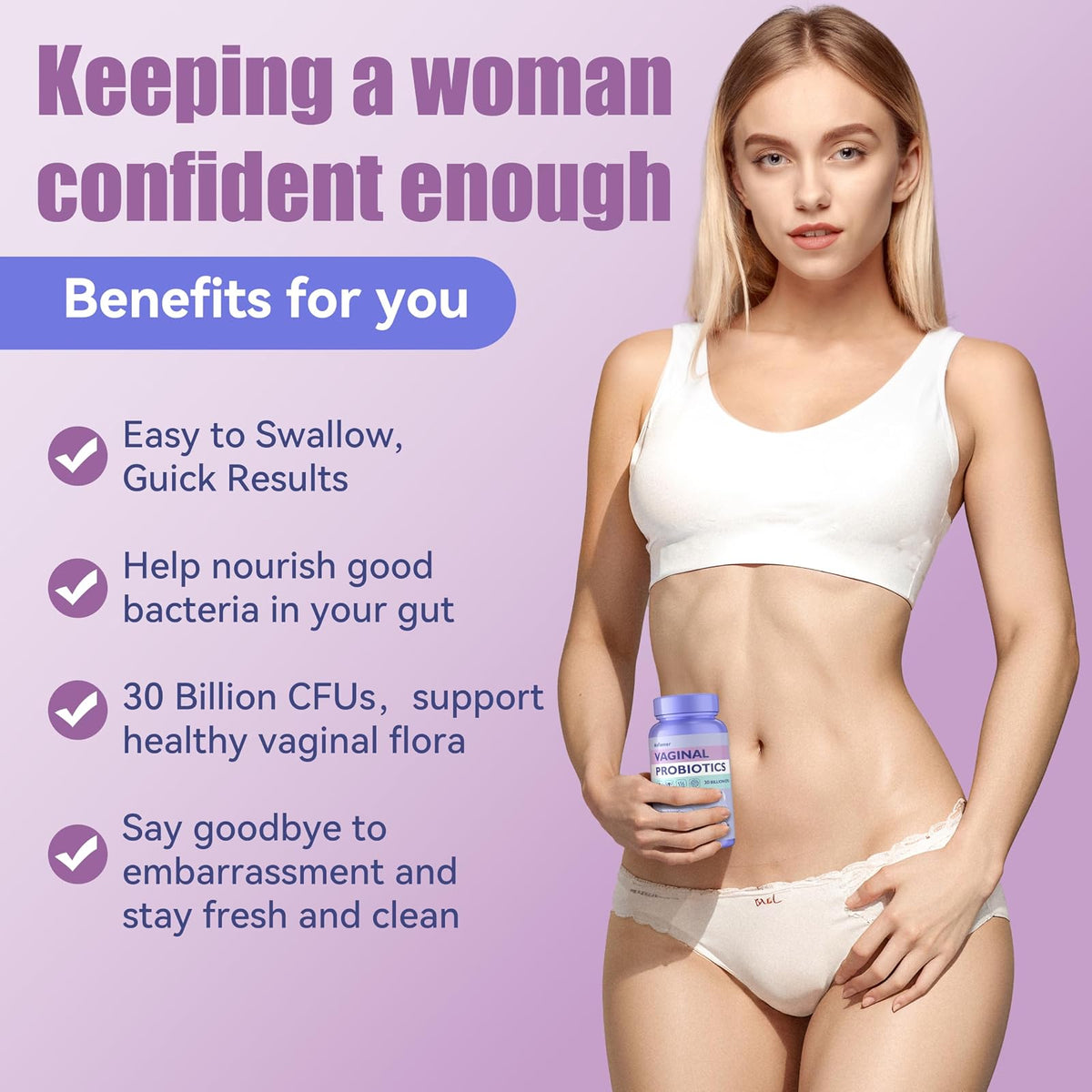 Probiotics for women digestive support