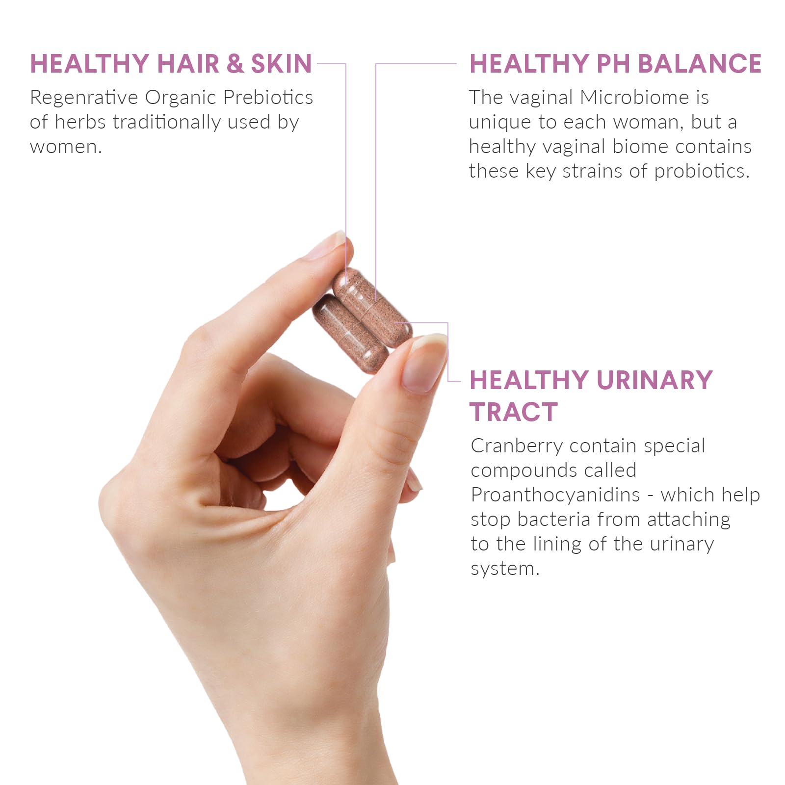 Probiotics for women's gut balance