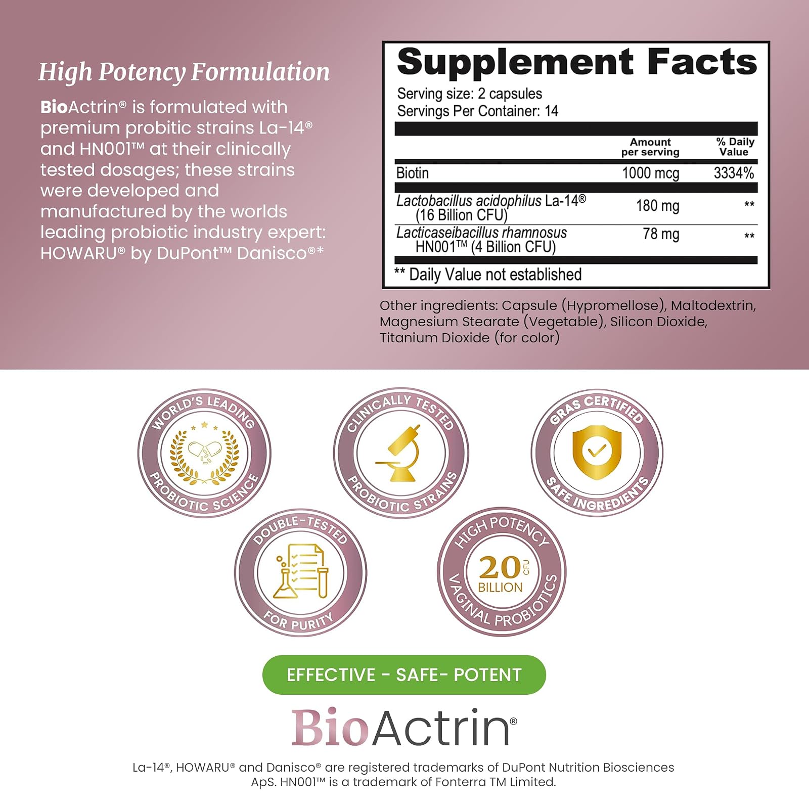 probiotics for women's health support