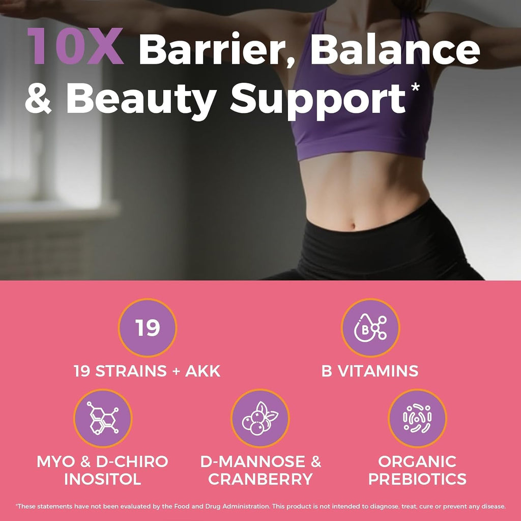 Probiotics for women supporting gut balance