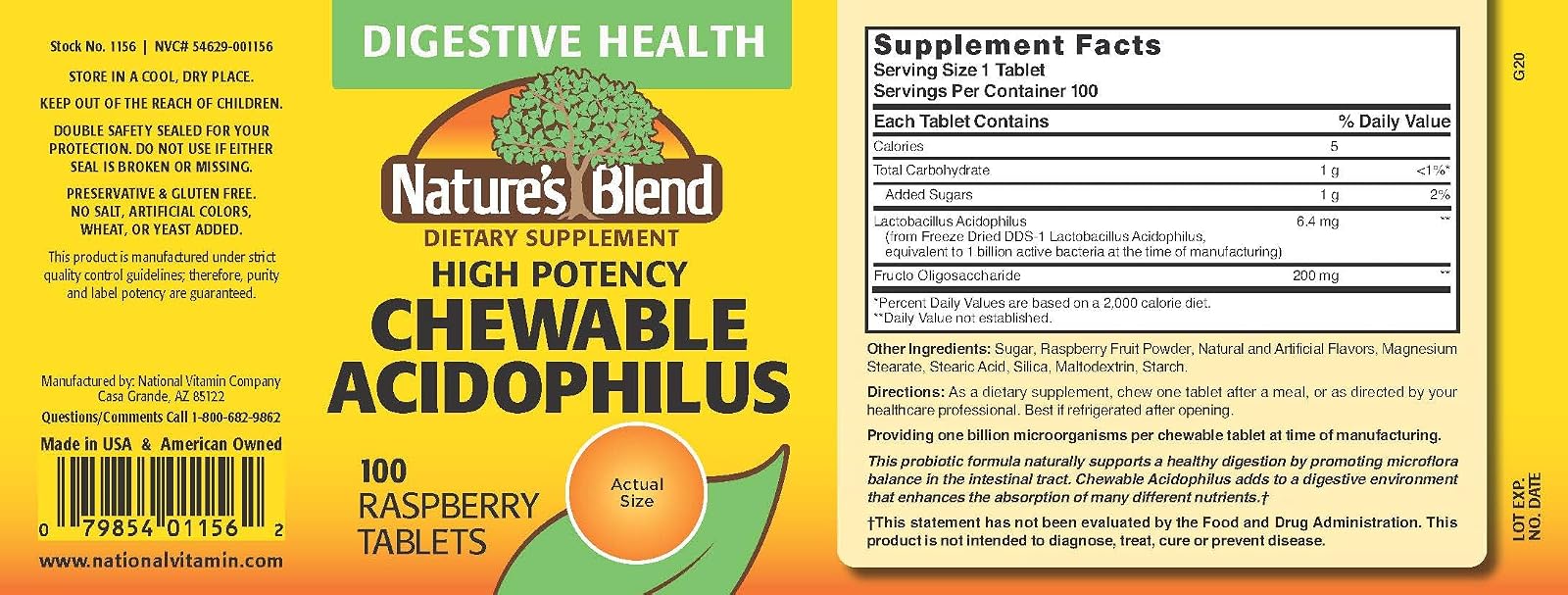 Probiotics for women with 100 billion CFU