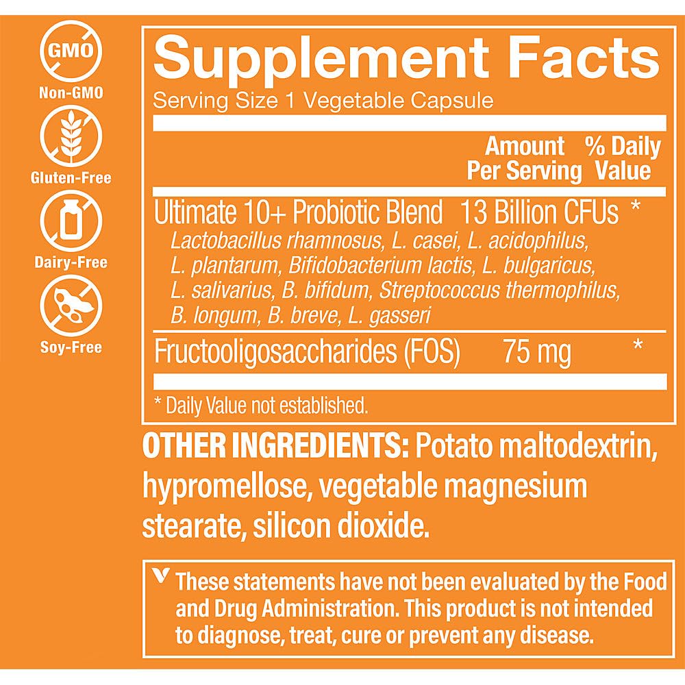 Probiotics for women with 13 billion CFU