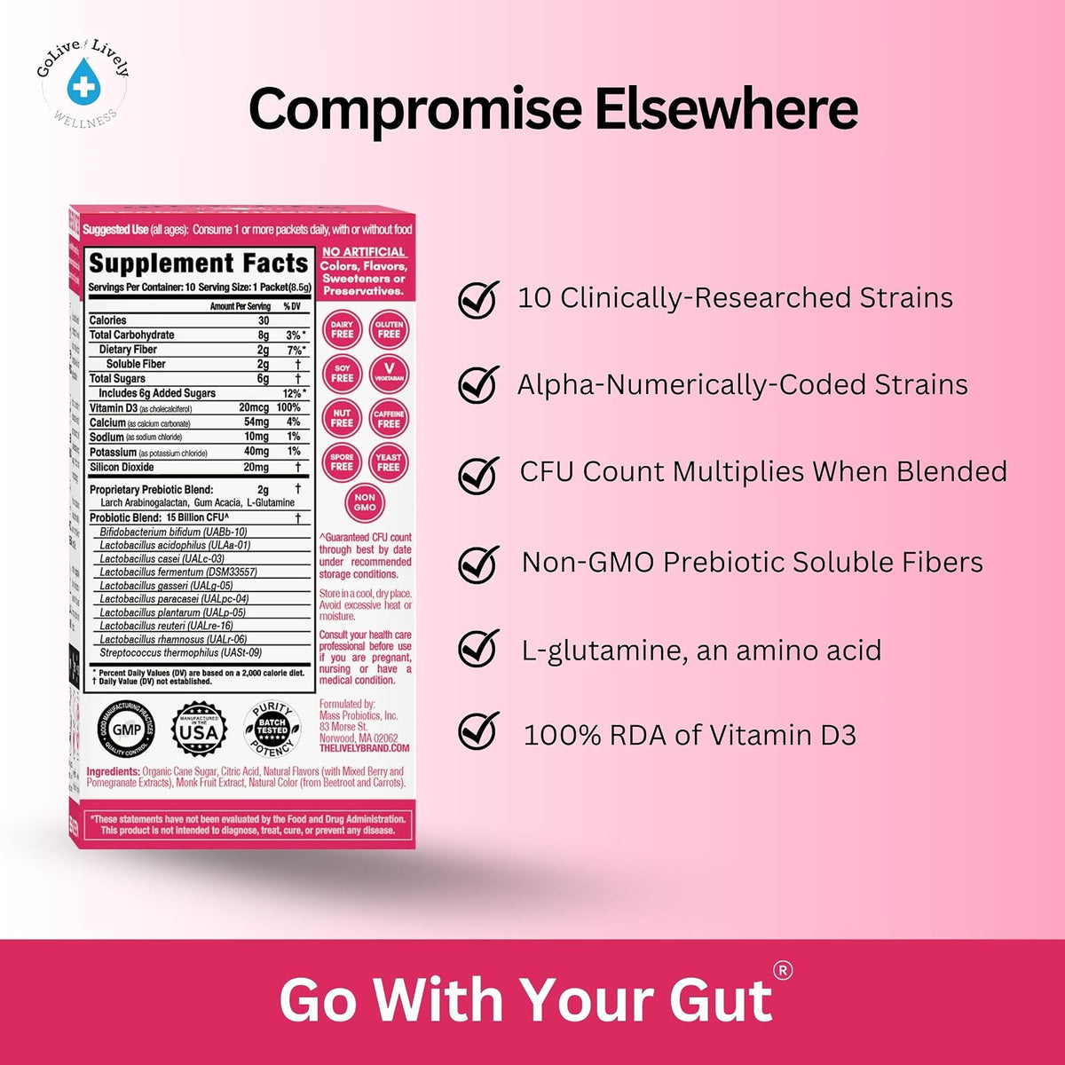 Probiotics for women with 50 billion CFU