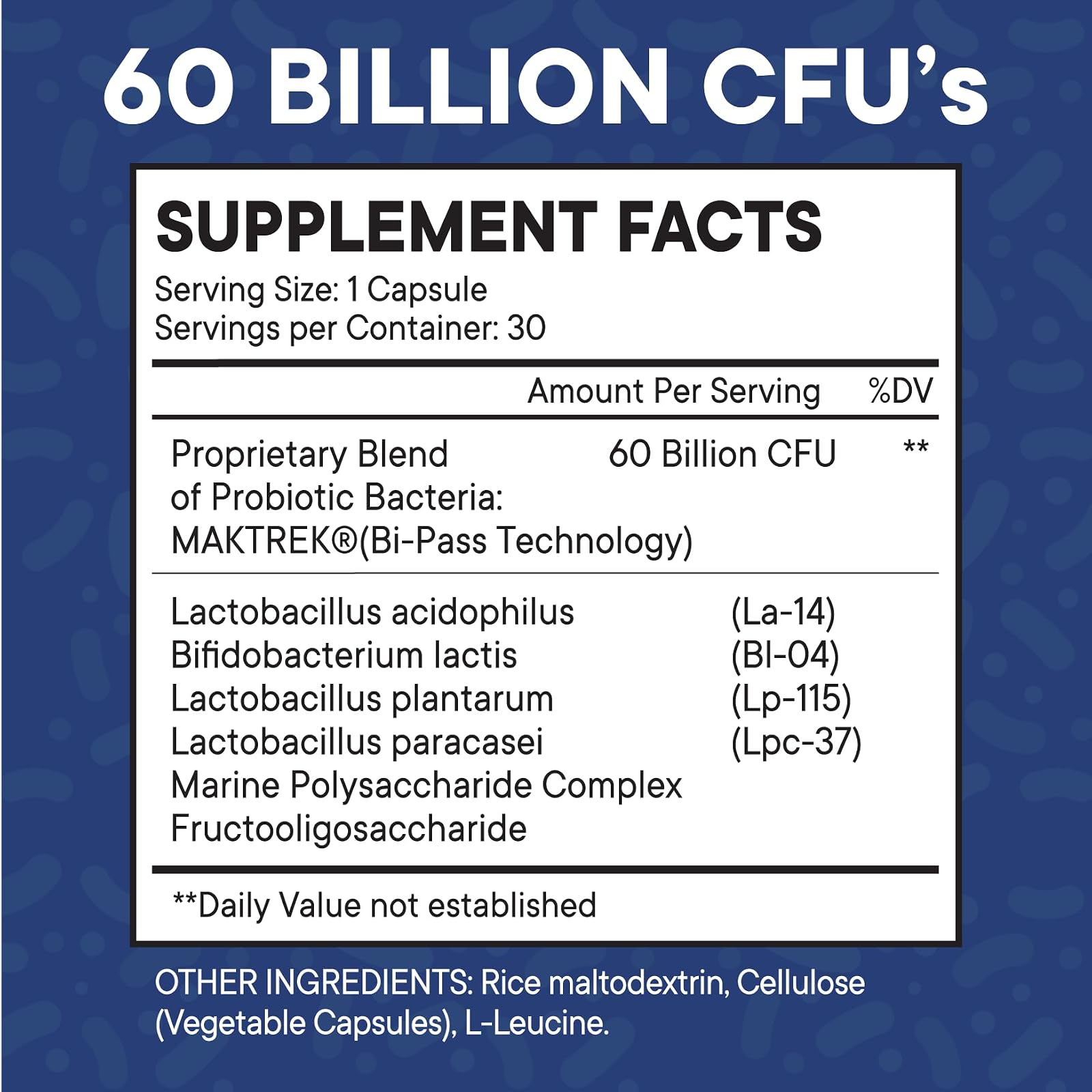 probiotics for women with 60 billion CFU