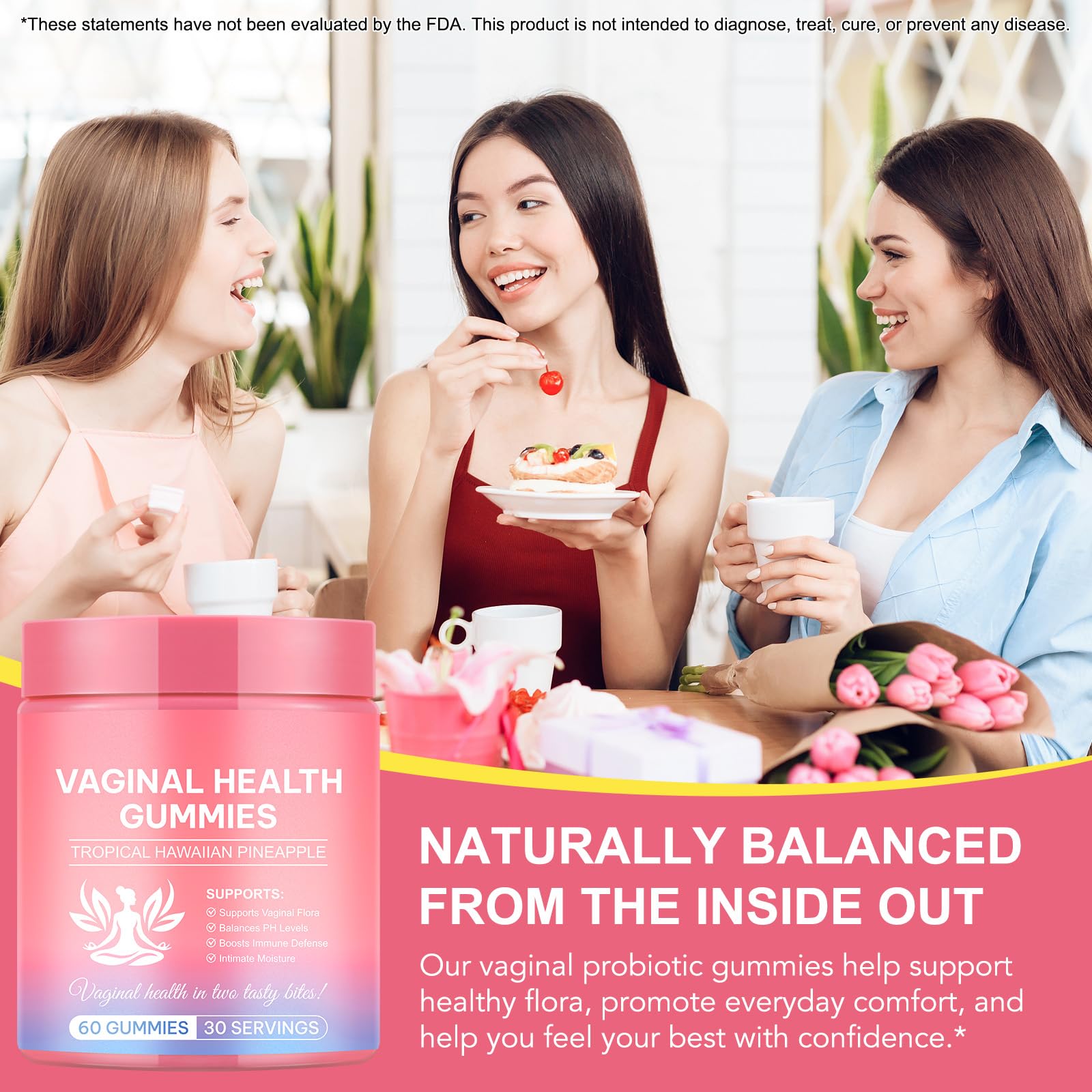 probiotics in delicious pineapple gummy form