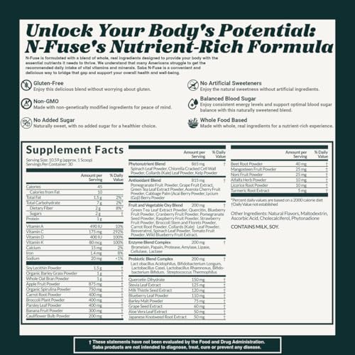 probiotics in Saba N-Fuse powder
