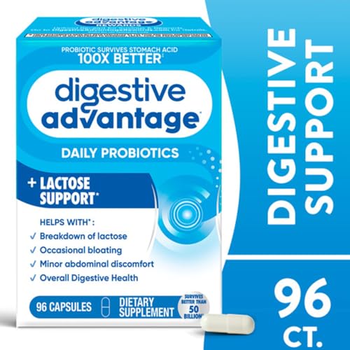 Probiotics + lactase for digestive health