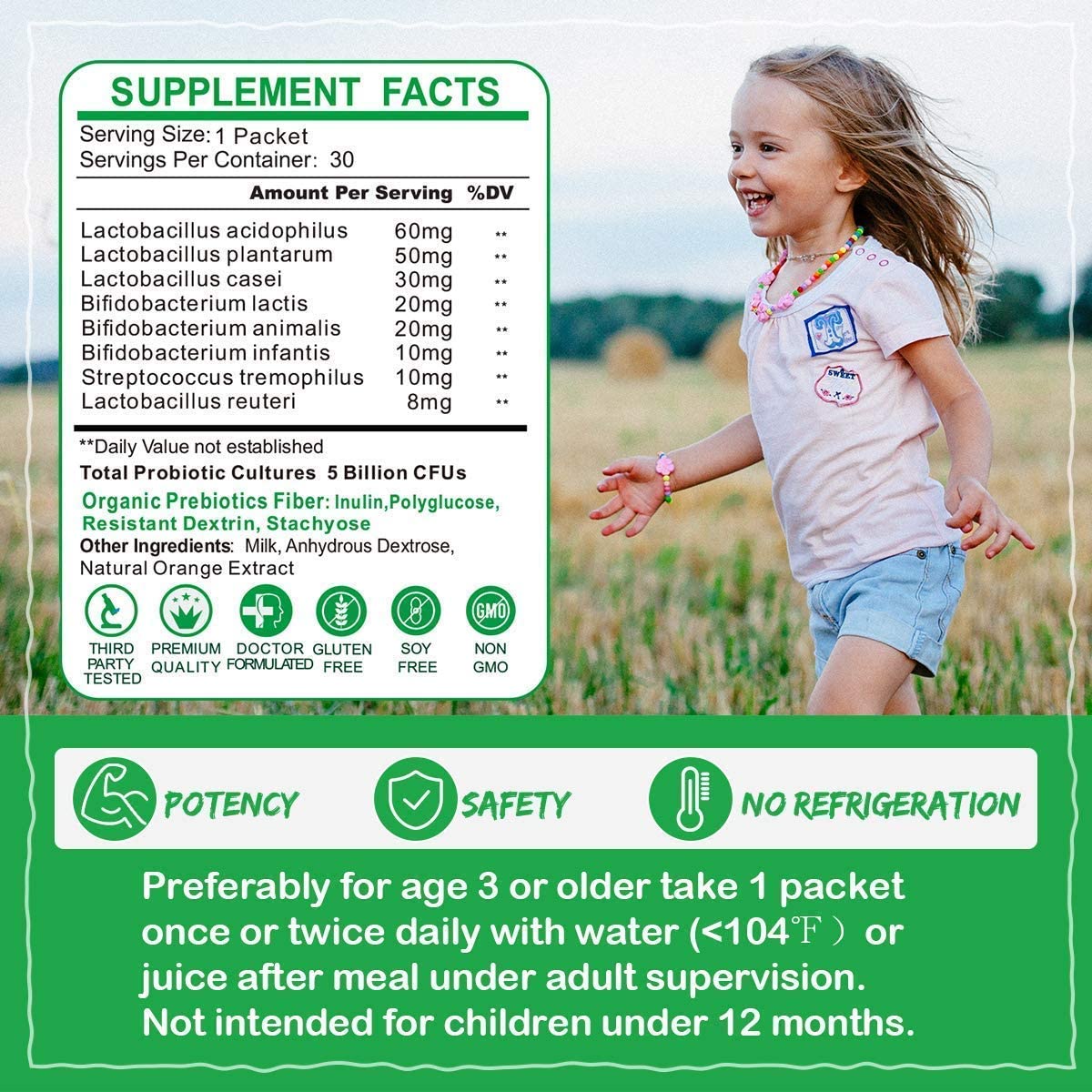 probiotics powder for a healthy microbiome