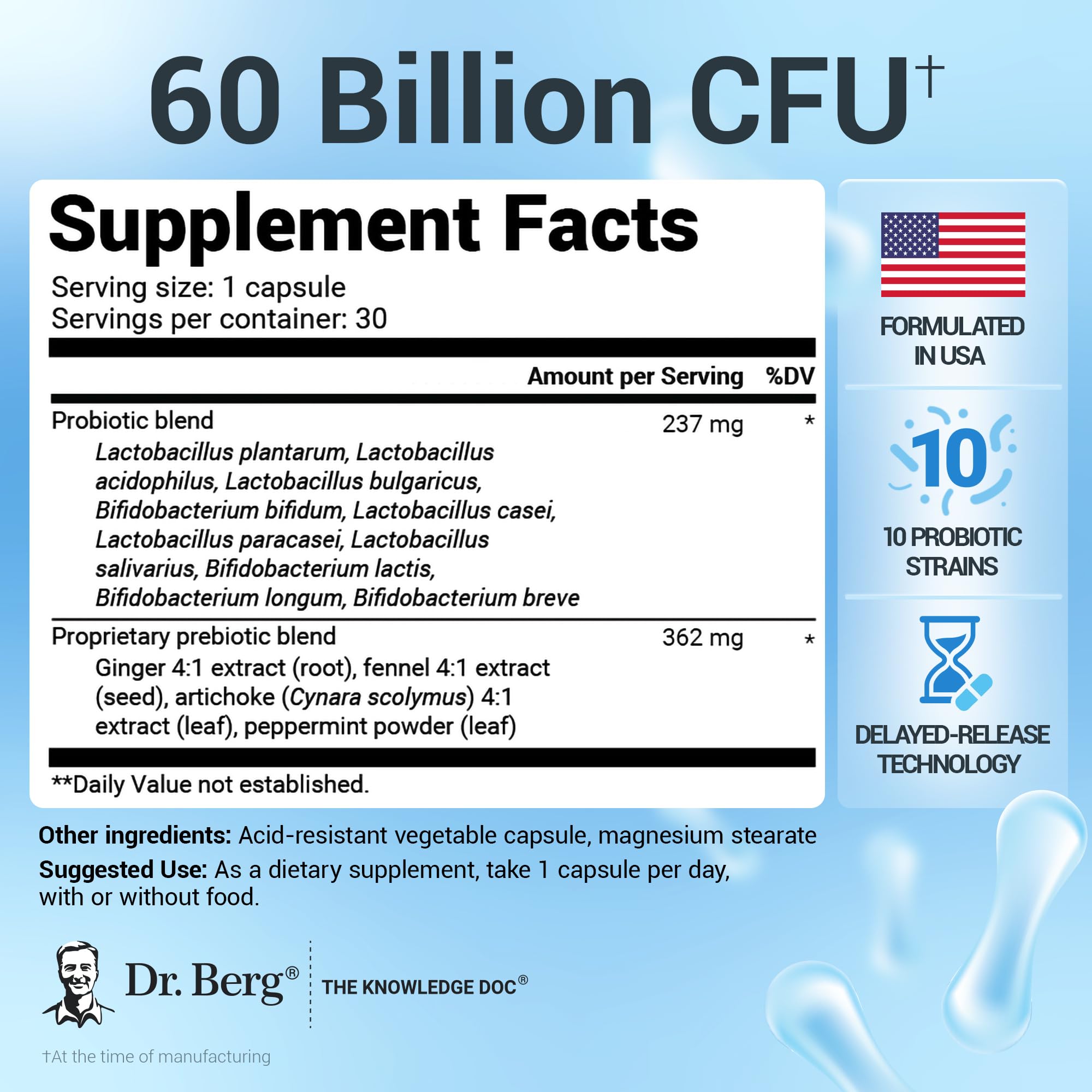 probiotics to ease bloating discomfort