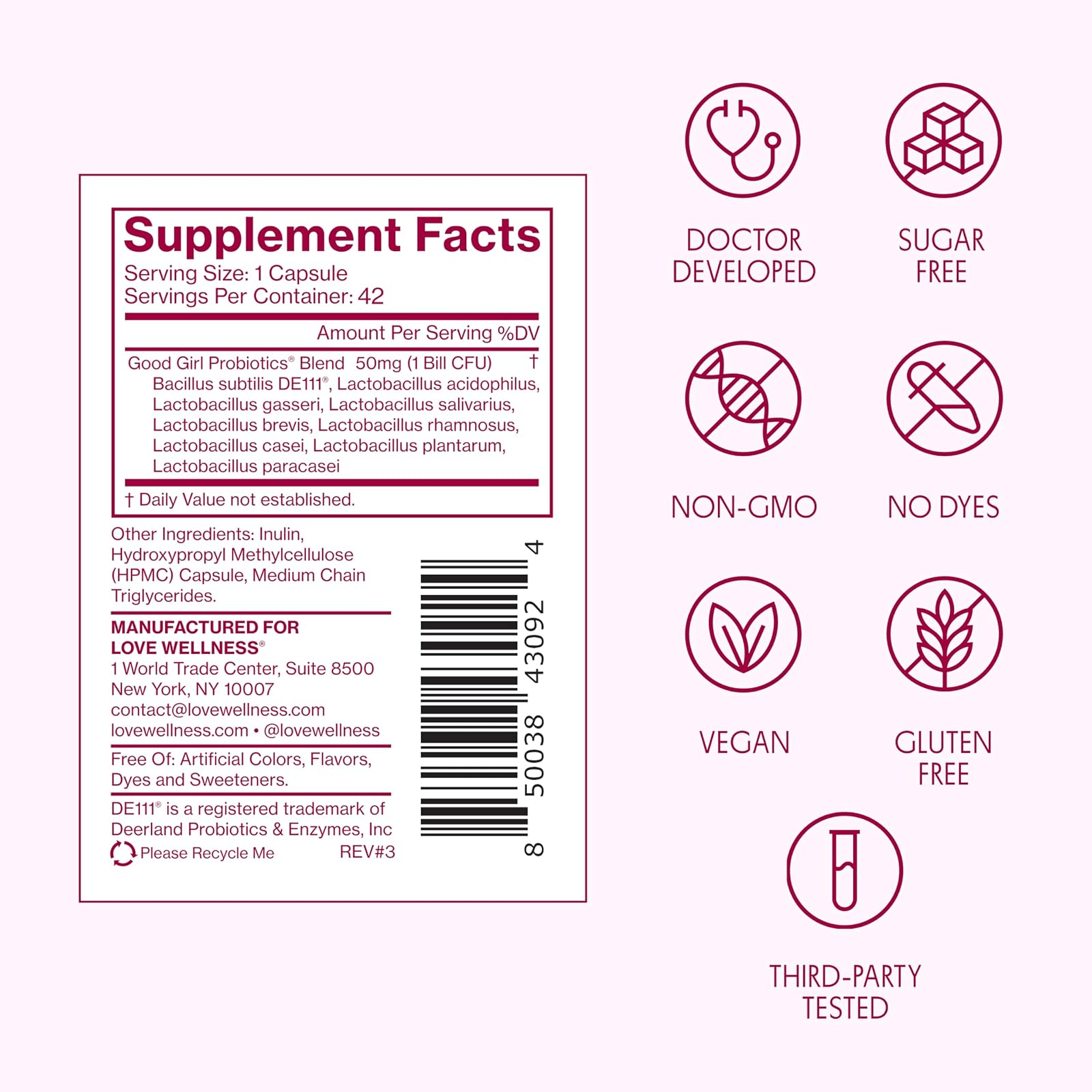 Probiotics with 50 billion CFU strength