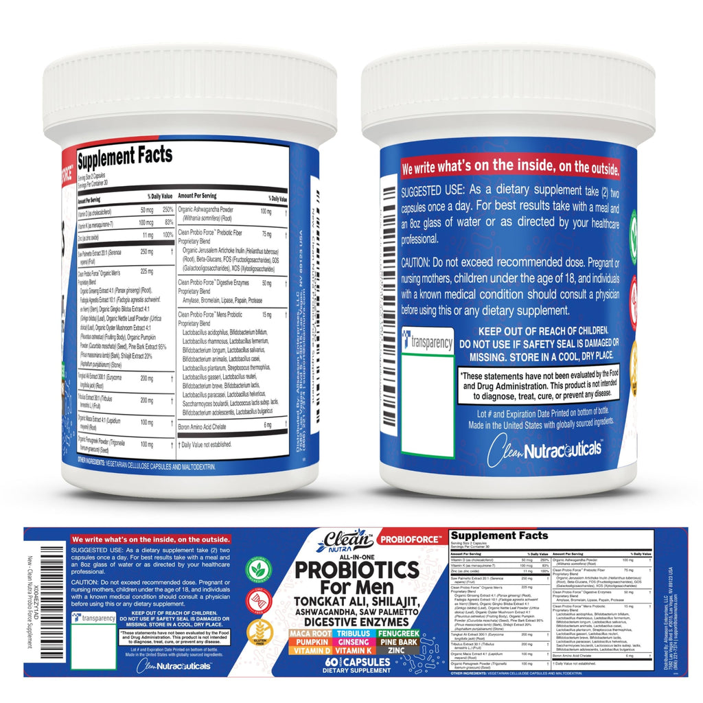 probiotics with herbal support for men