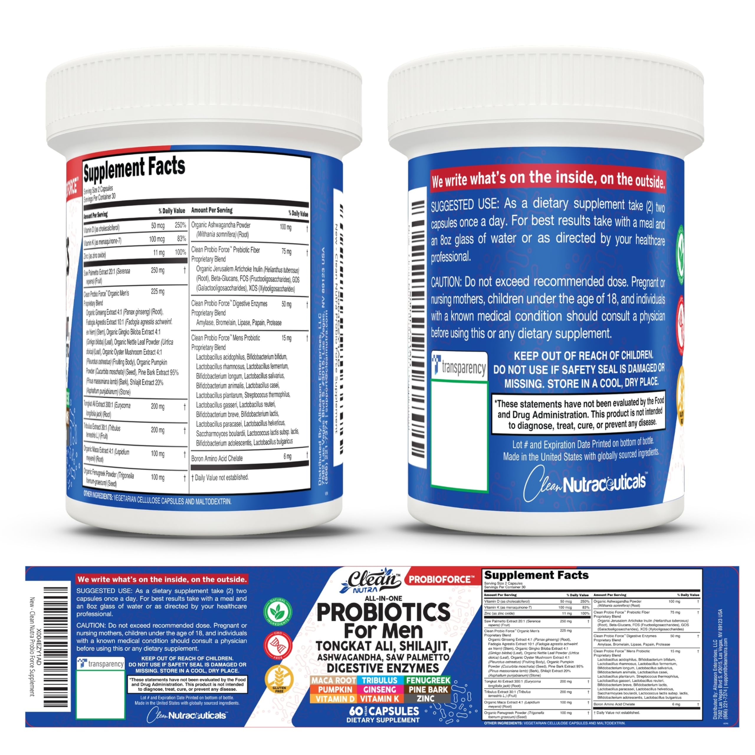 probiotics with herbal support for men