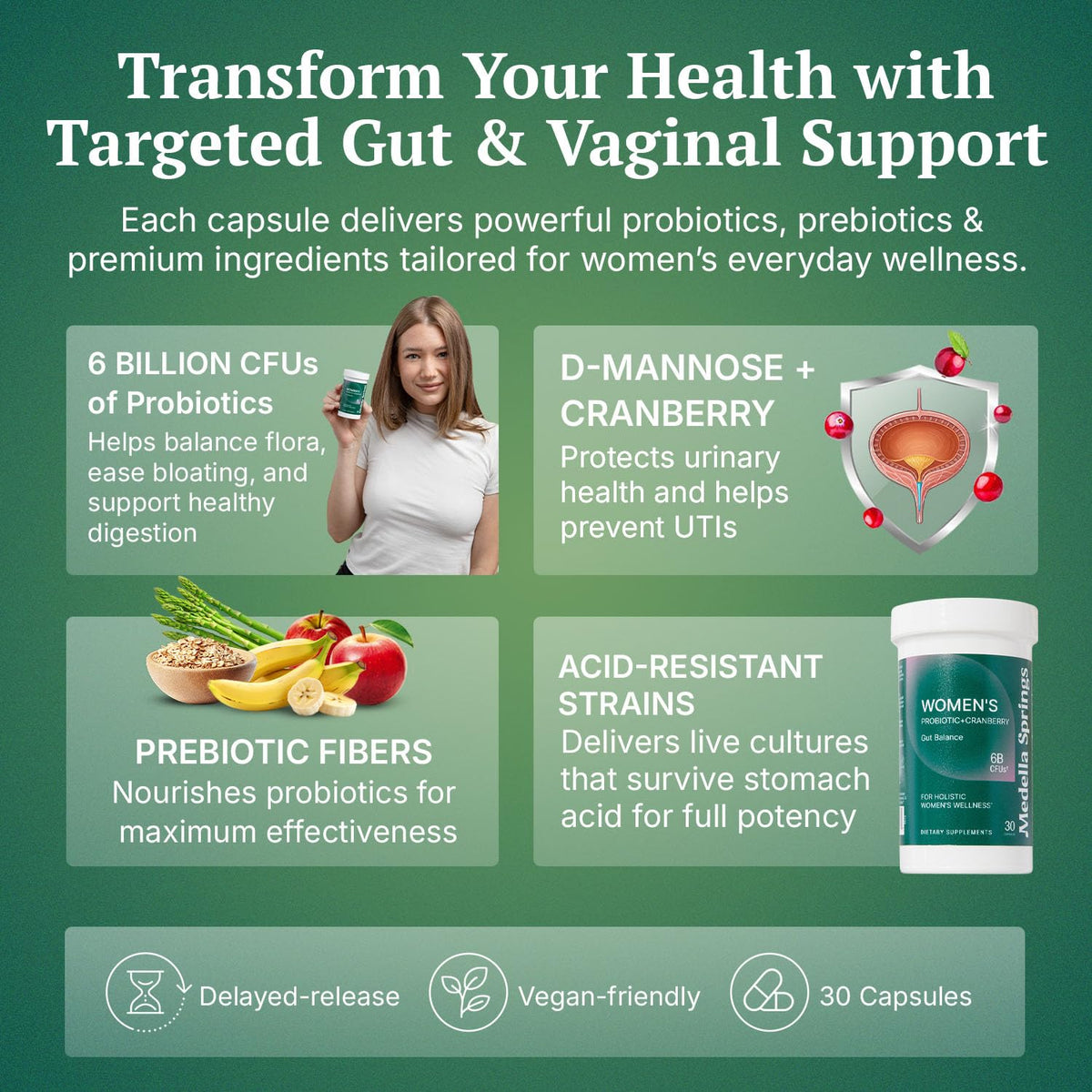 probiotics with prebiotics for women