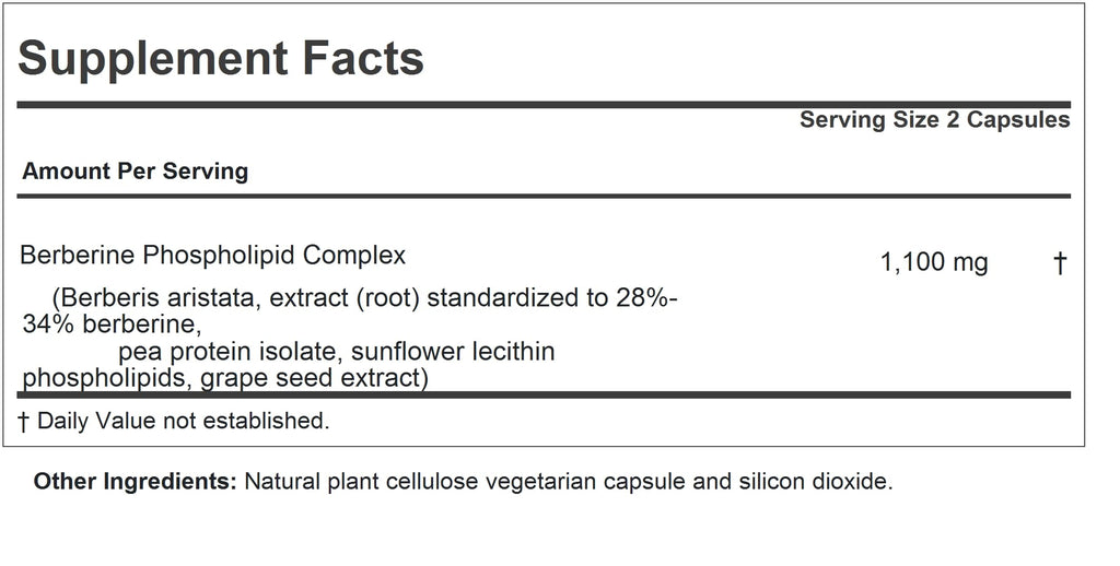 ProCaps Berberine phospholipid complex capsules