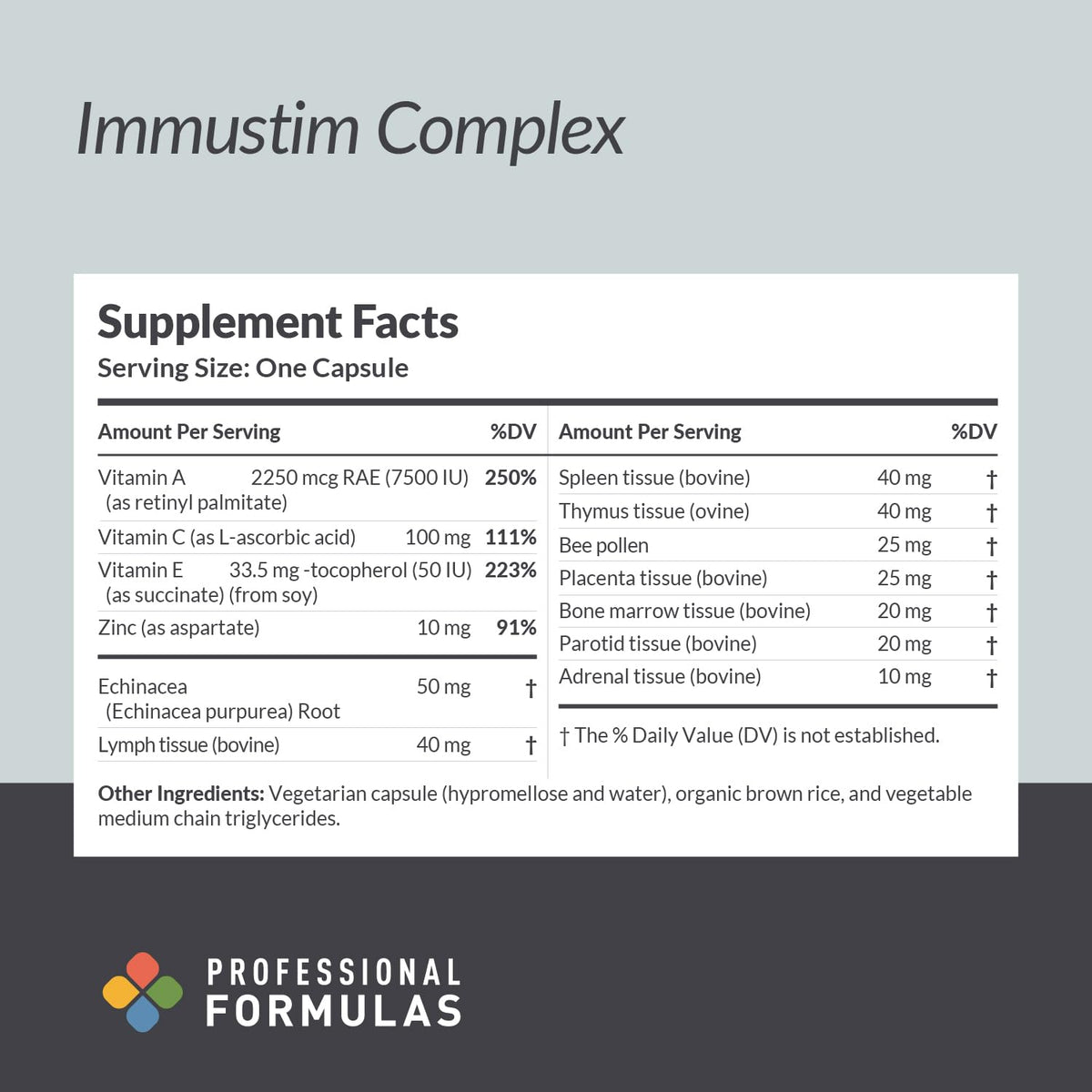 Prof. Complementary Health immune support capsules