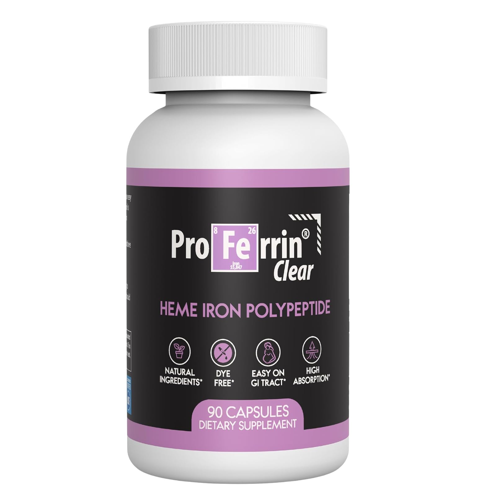 Proferrin Clear Heme Iron capsules