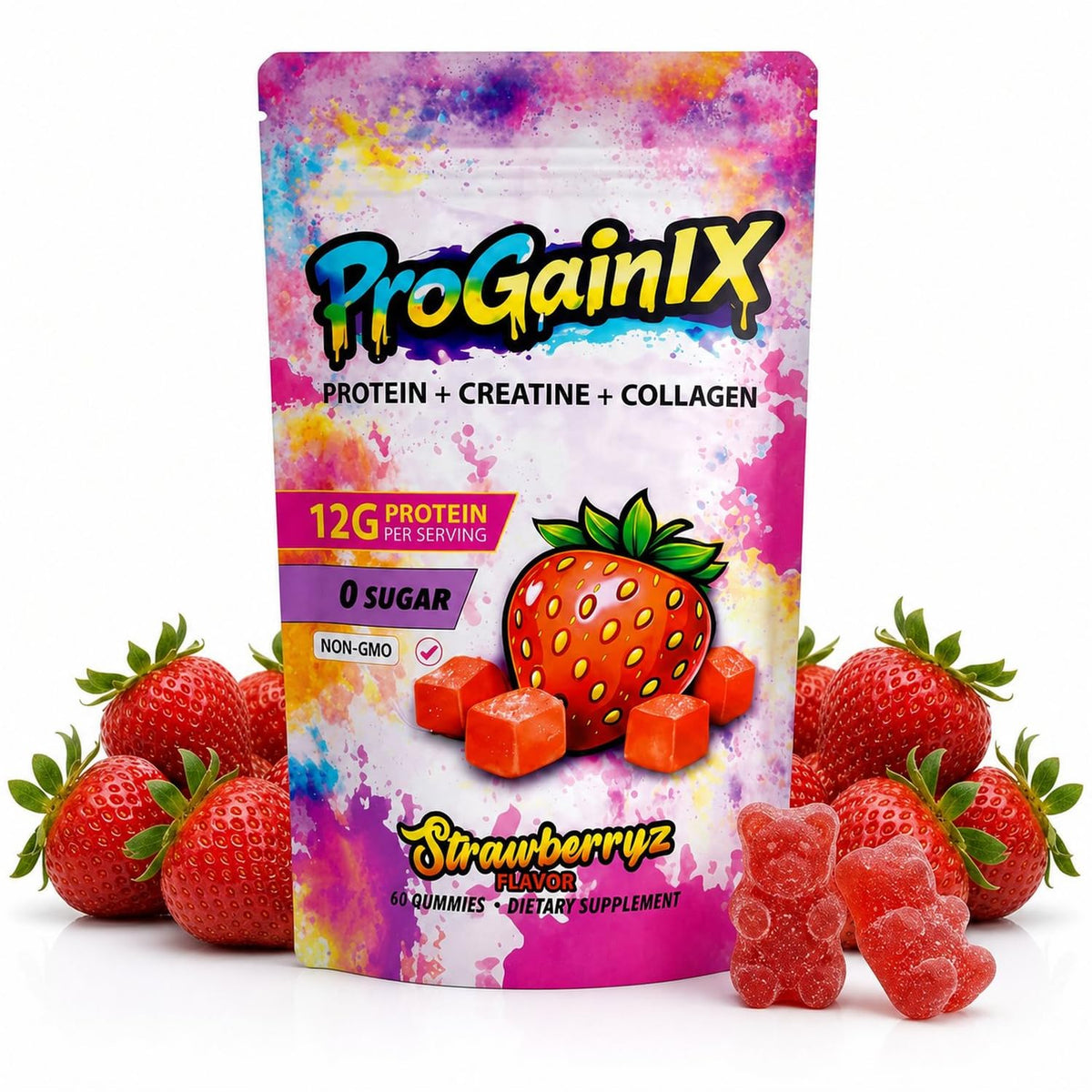 ProGainIX protein gummies for energy