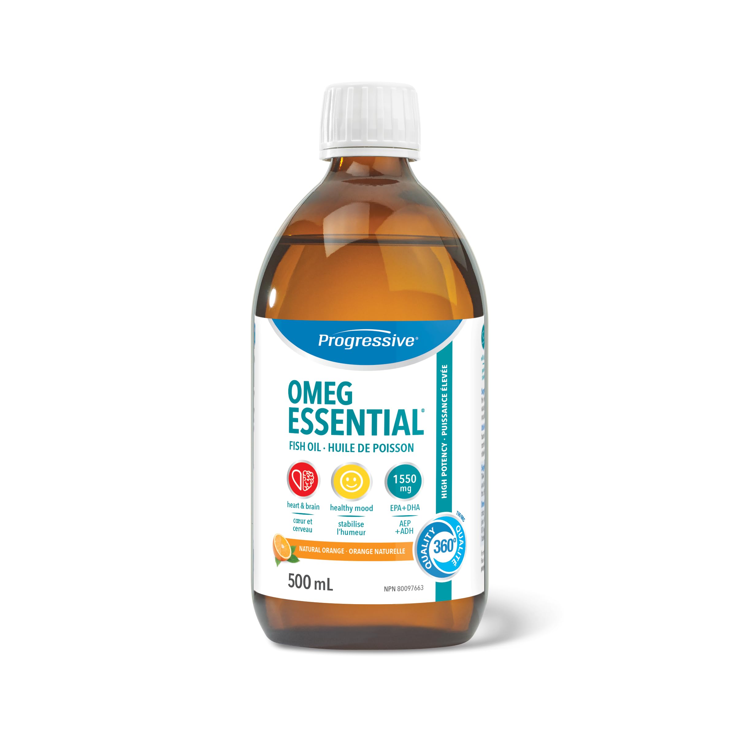 Progressive Orange OmegEssential liquid supplement