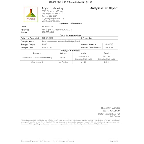 ProHealth NMN for enhanced metabolism
