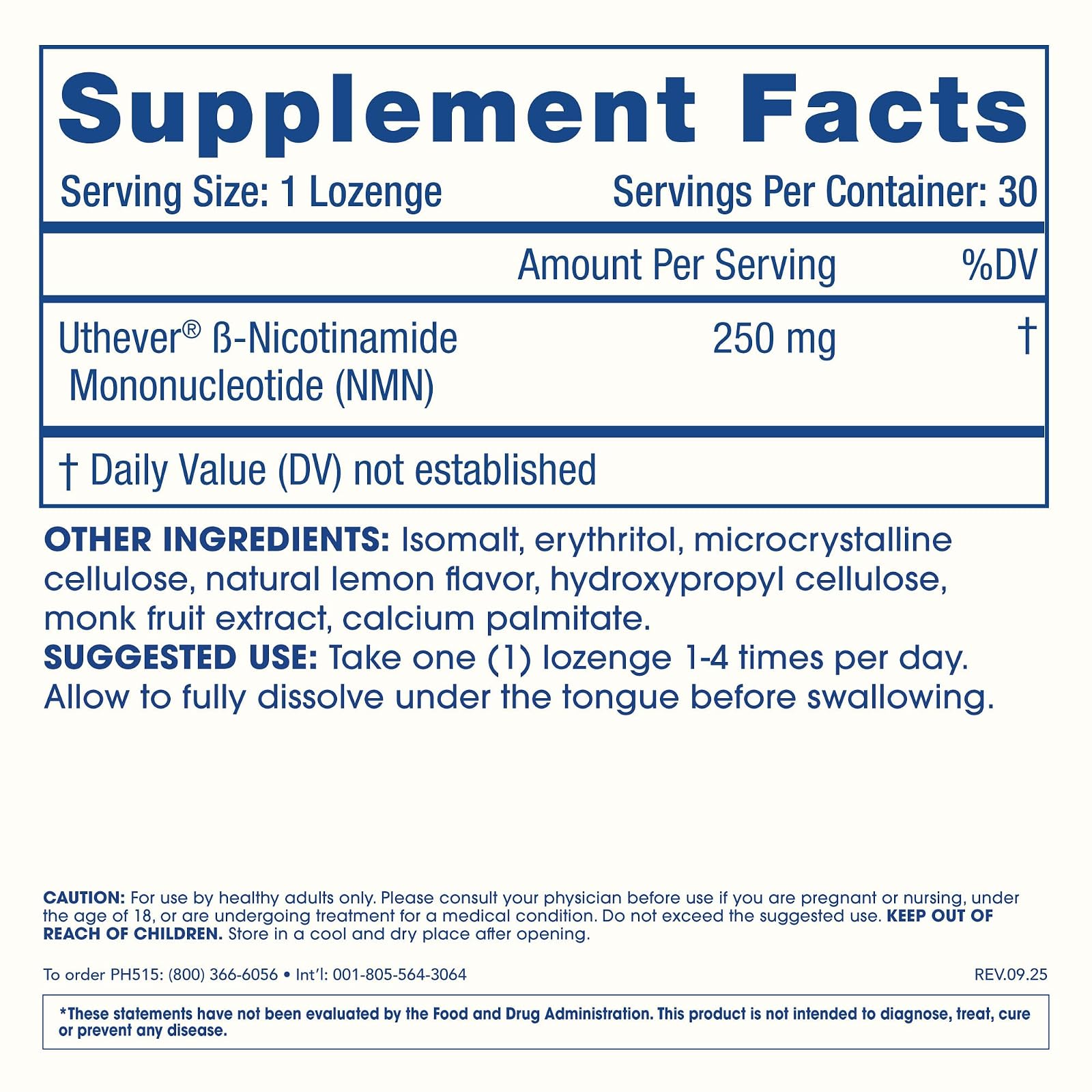 ProHealth NMN lozenges for healthy aging