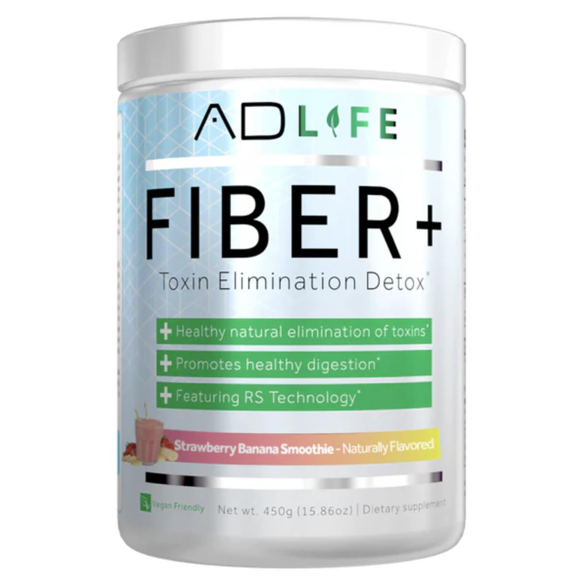 Project AD Fiber+ vegan supplement strawberry banana