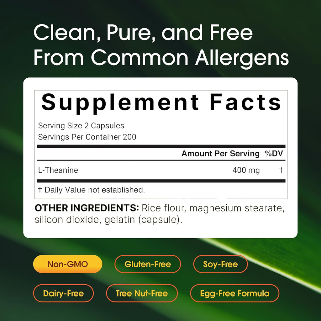 promote calmness with l-theanine