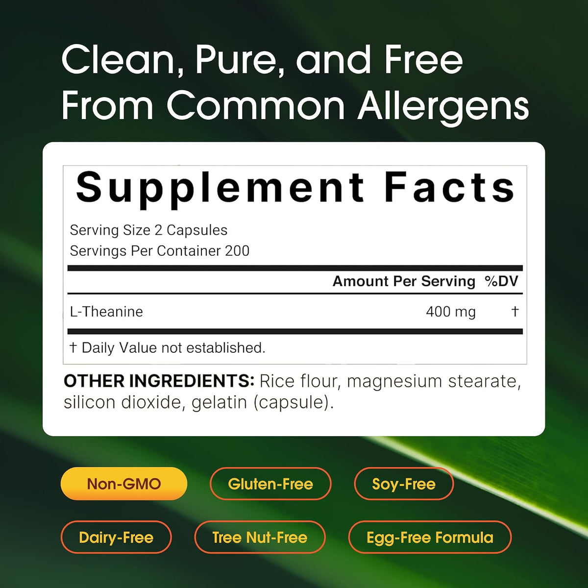 promote calmness with l-theanine