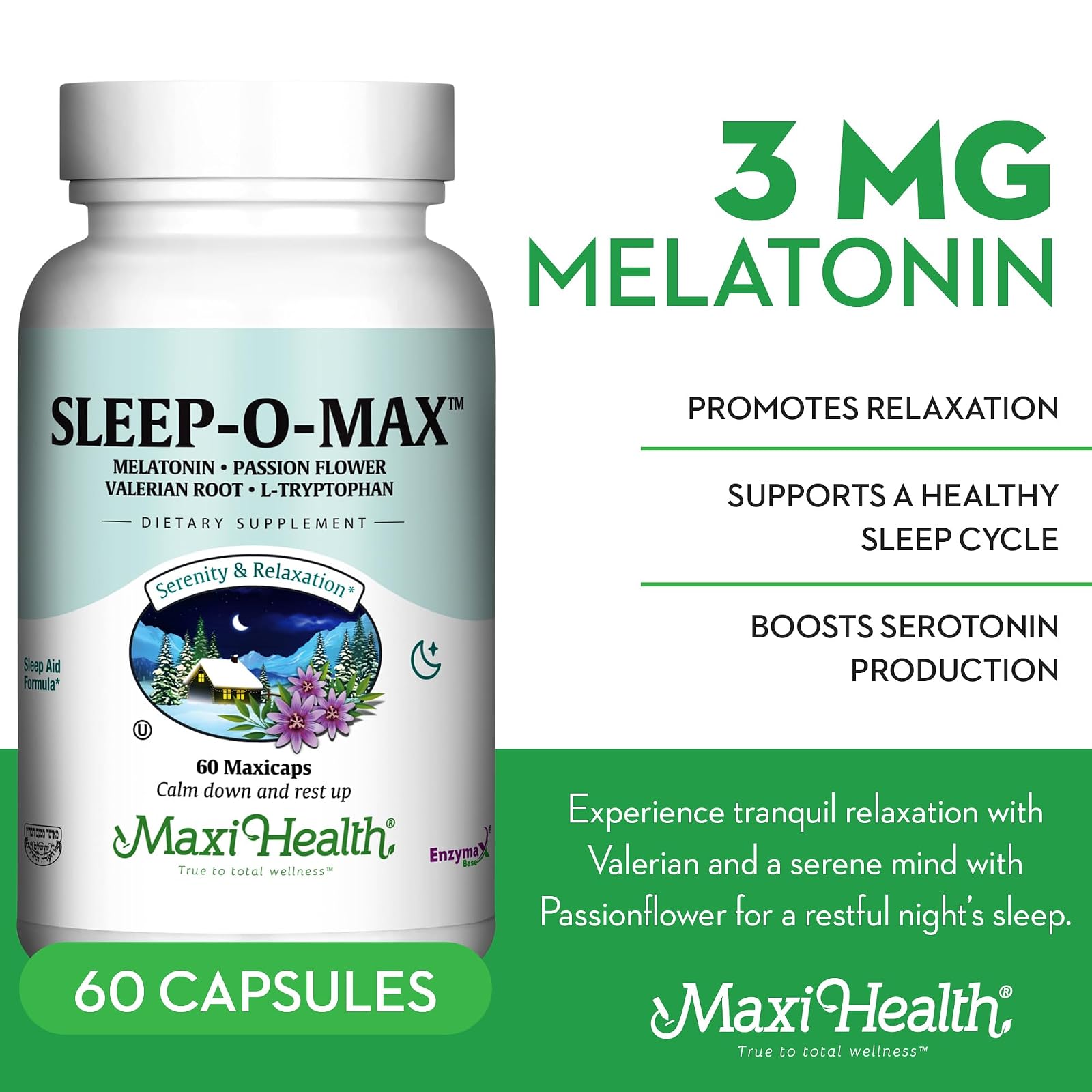 Promote deep sleep with Sleep-O-Max capsules