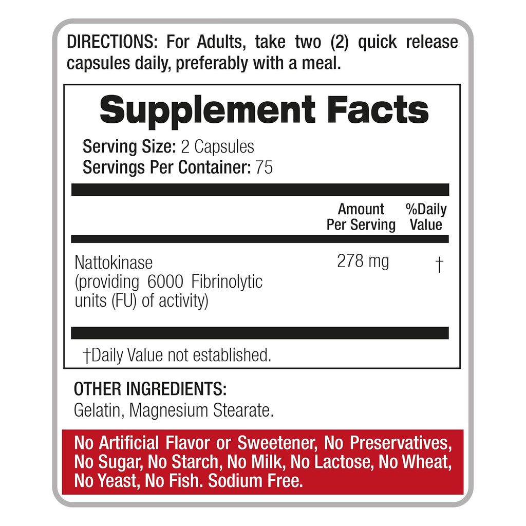 promote digestion with 6000 FU