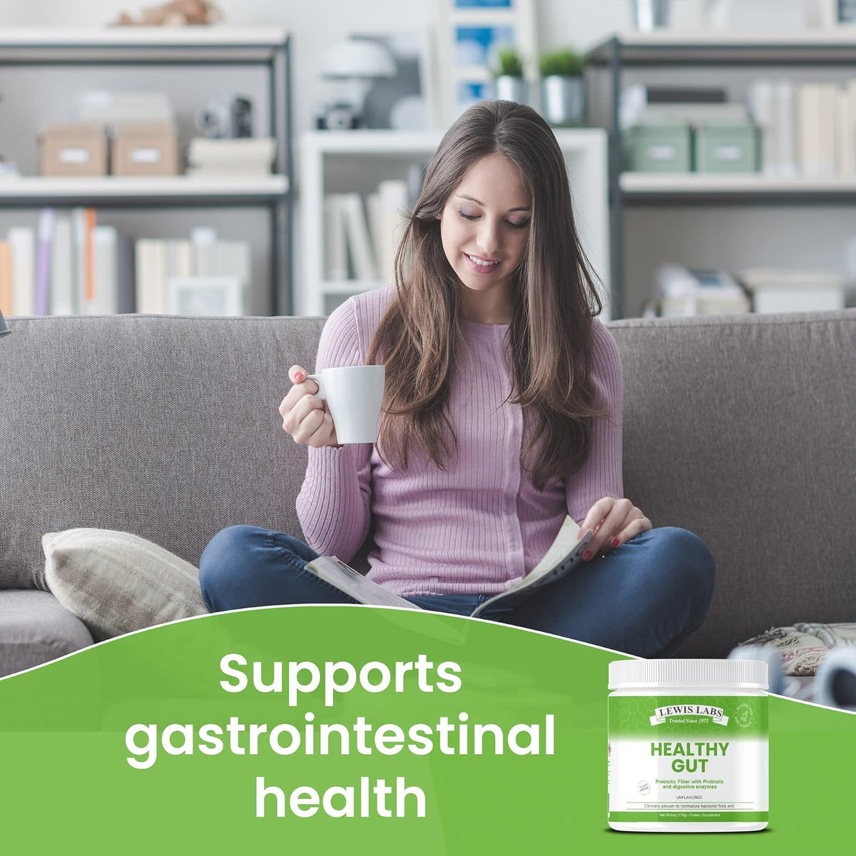 Promote gut wellness with Lewis Labs