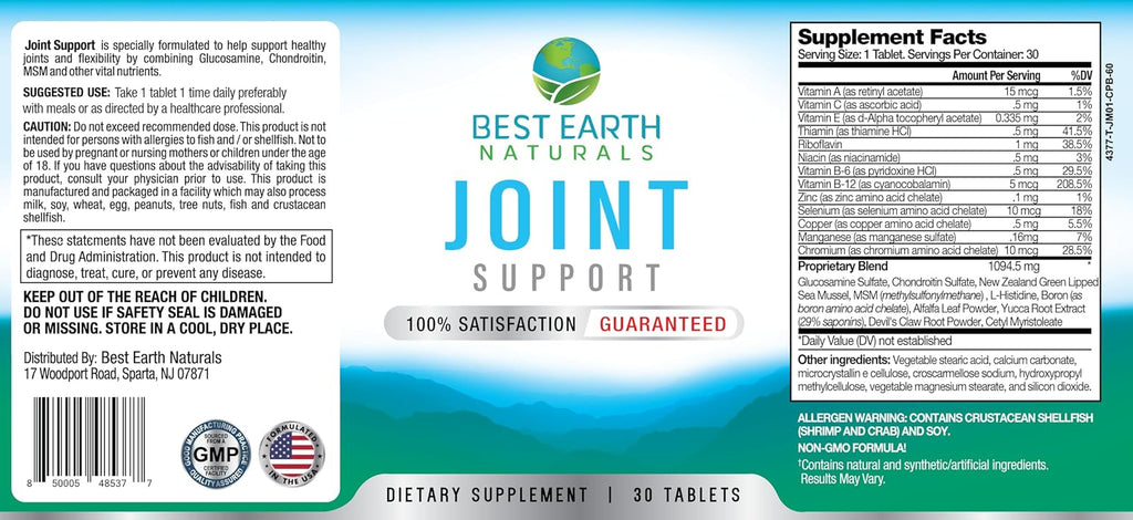 promote healthy joints with glucosamine