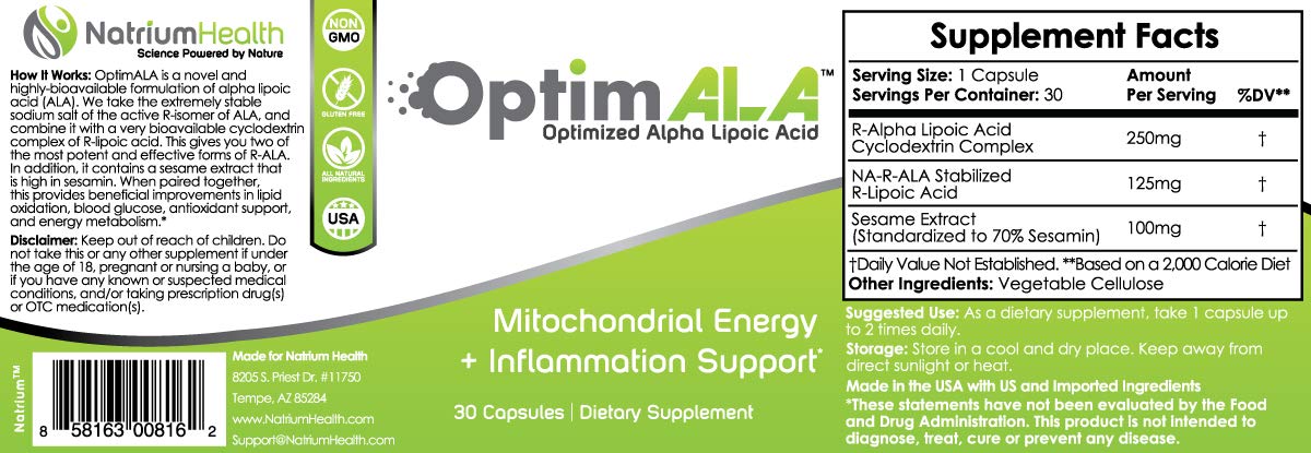 Promote healthy metabolism with Alpha Lipoic Acid