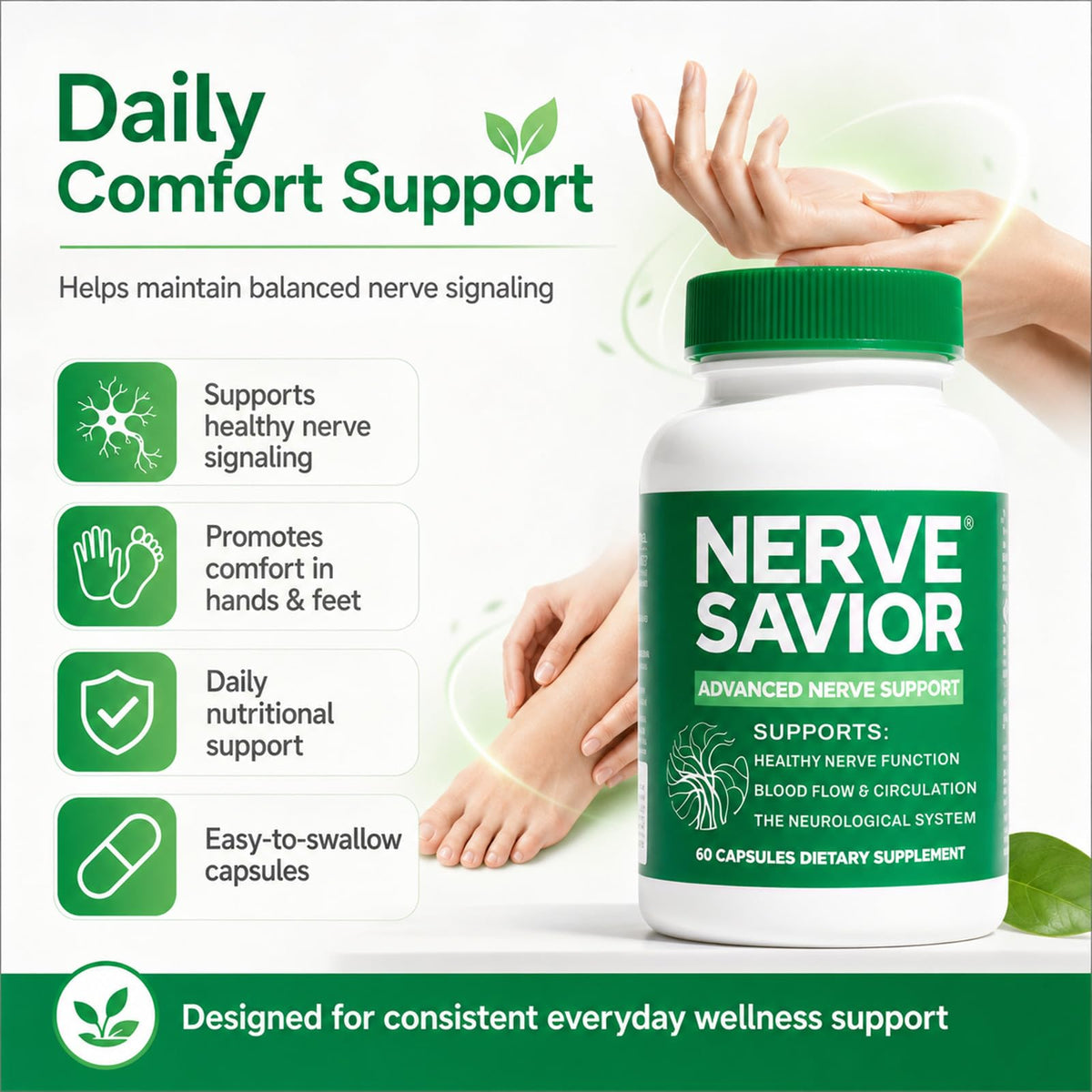Promote healthy nerve function naturally